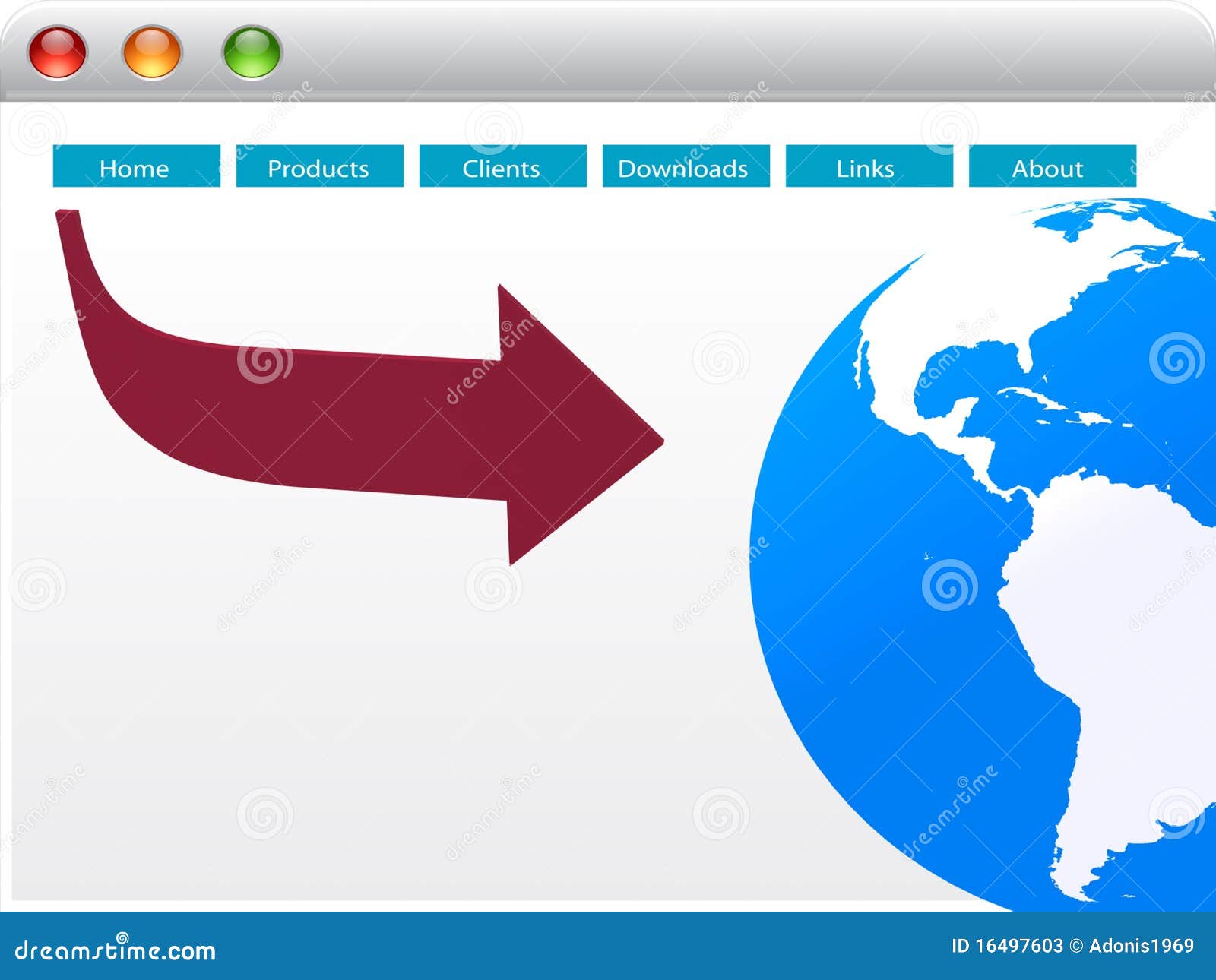 World web page design stock illustration. Illustration of world - 16497603