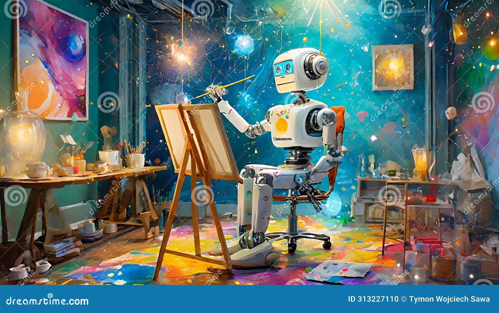 In a World Where AI and Artistry Intersect, a Robotic Painter ...