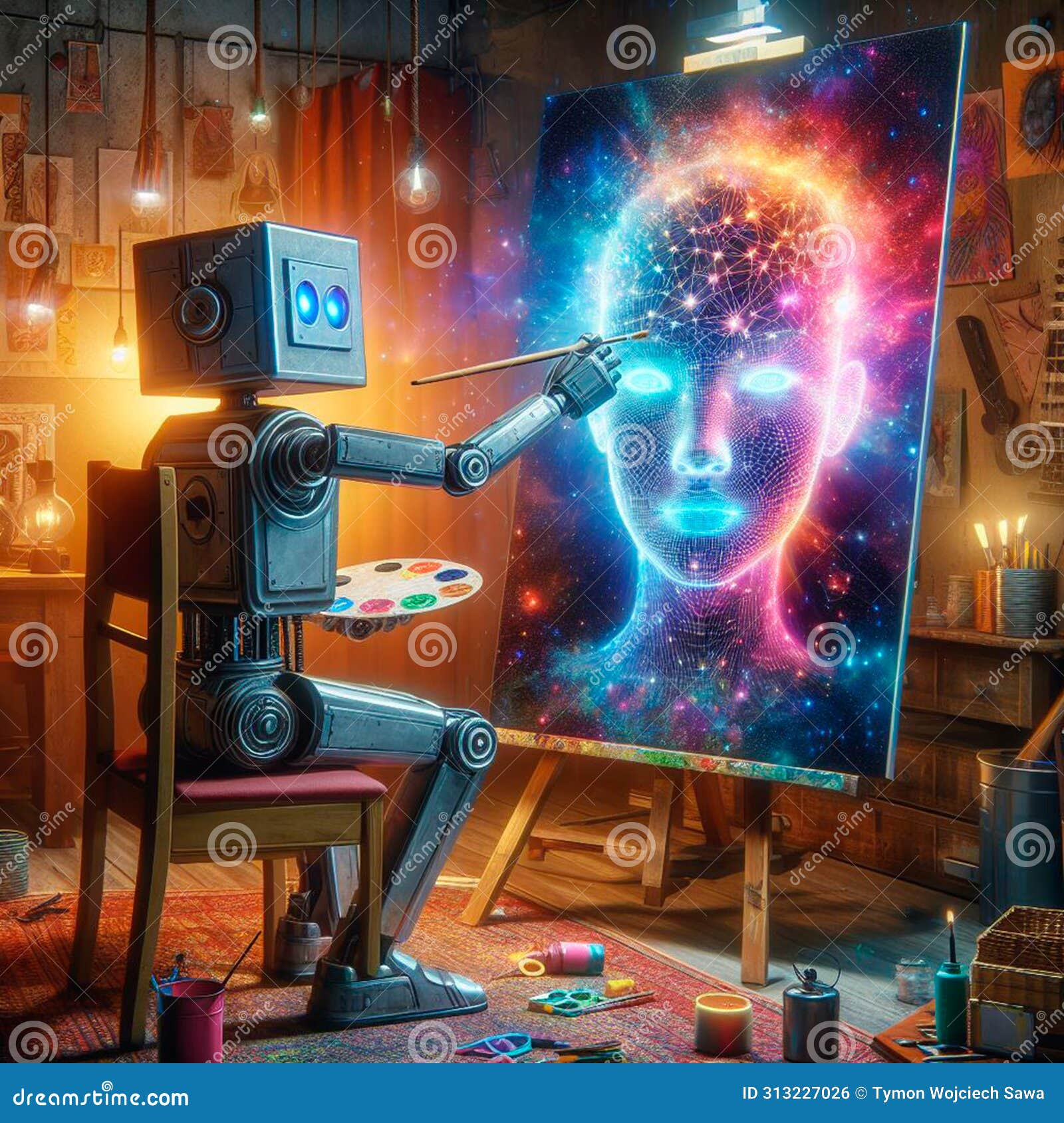 In a World Where Artificial Intelligence and Creativity Merge, a Robot ...