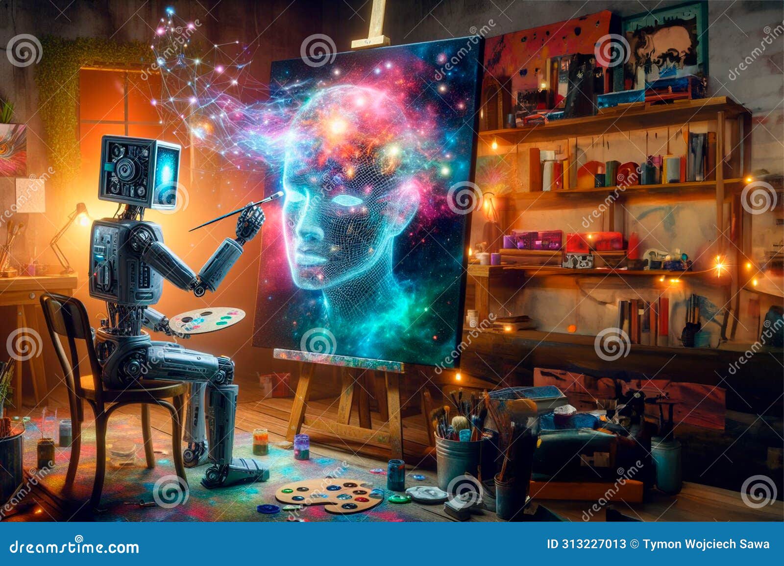 In a World Where Artificial Intelligence and Creativity Merge, a Robot ...