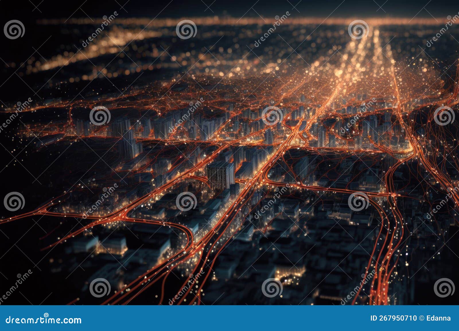 The World Where Flow the Information. a Vision of the Internet Stock ...