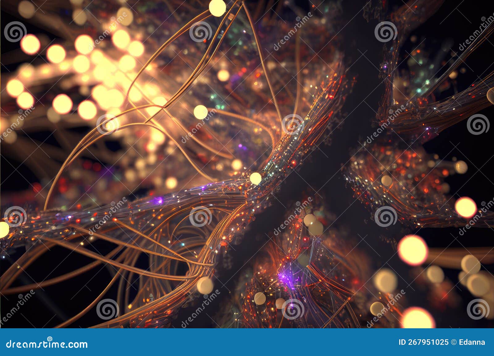 The World Where Flow the Information. a Vision of the Internet Stock ...