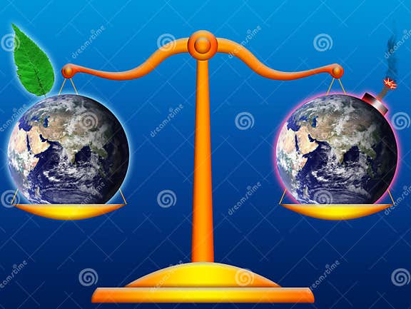 World-wide balance stock illustration. Illustration of smoke - 1323177