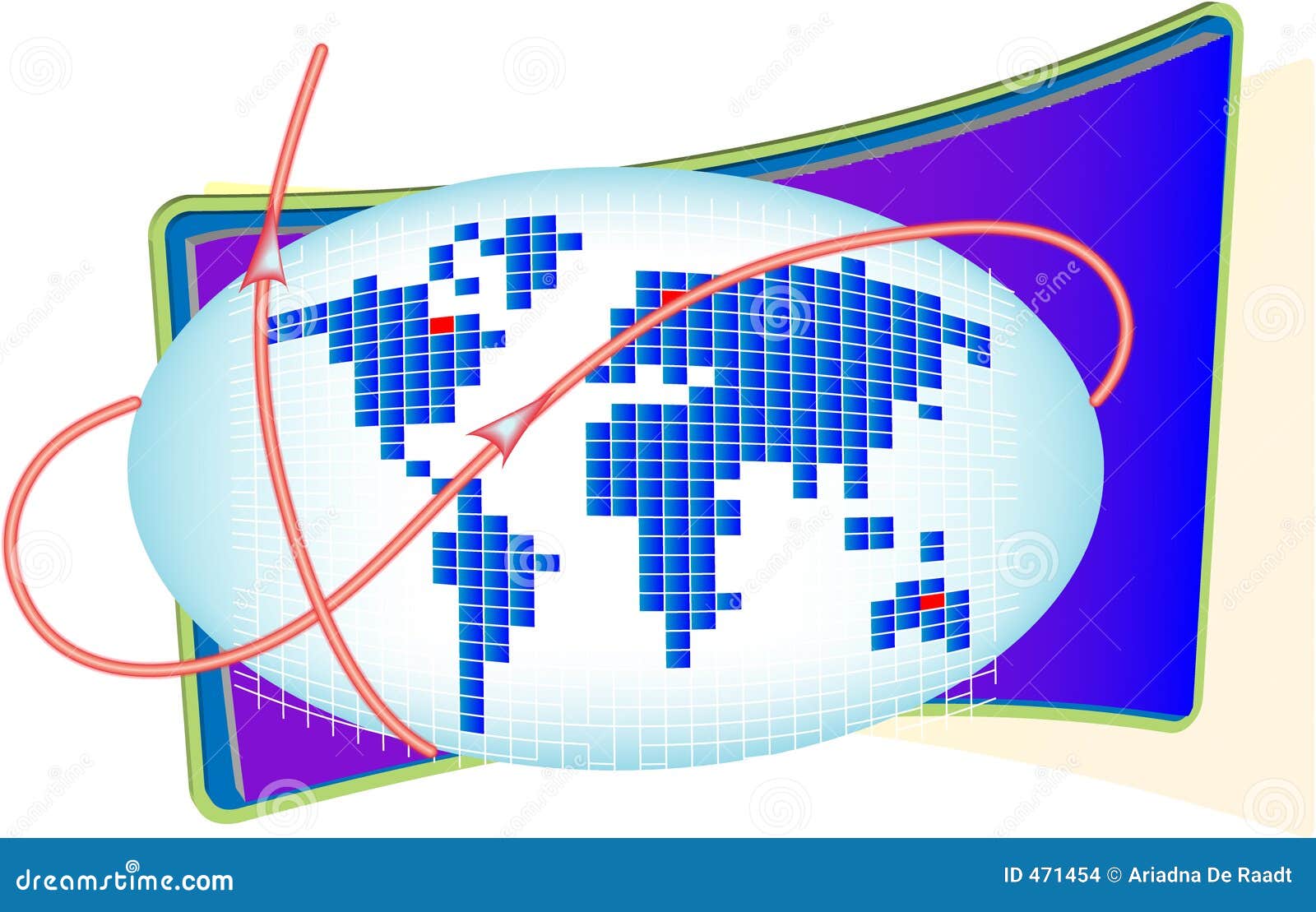 World Wide connection stock illustration. Illustration of globe - 471454