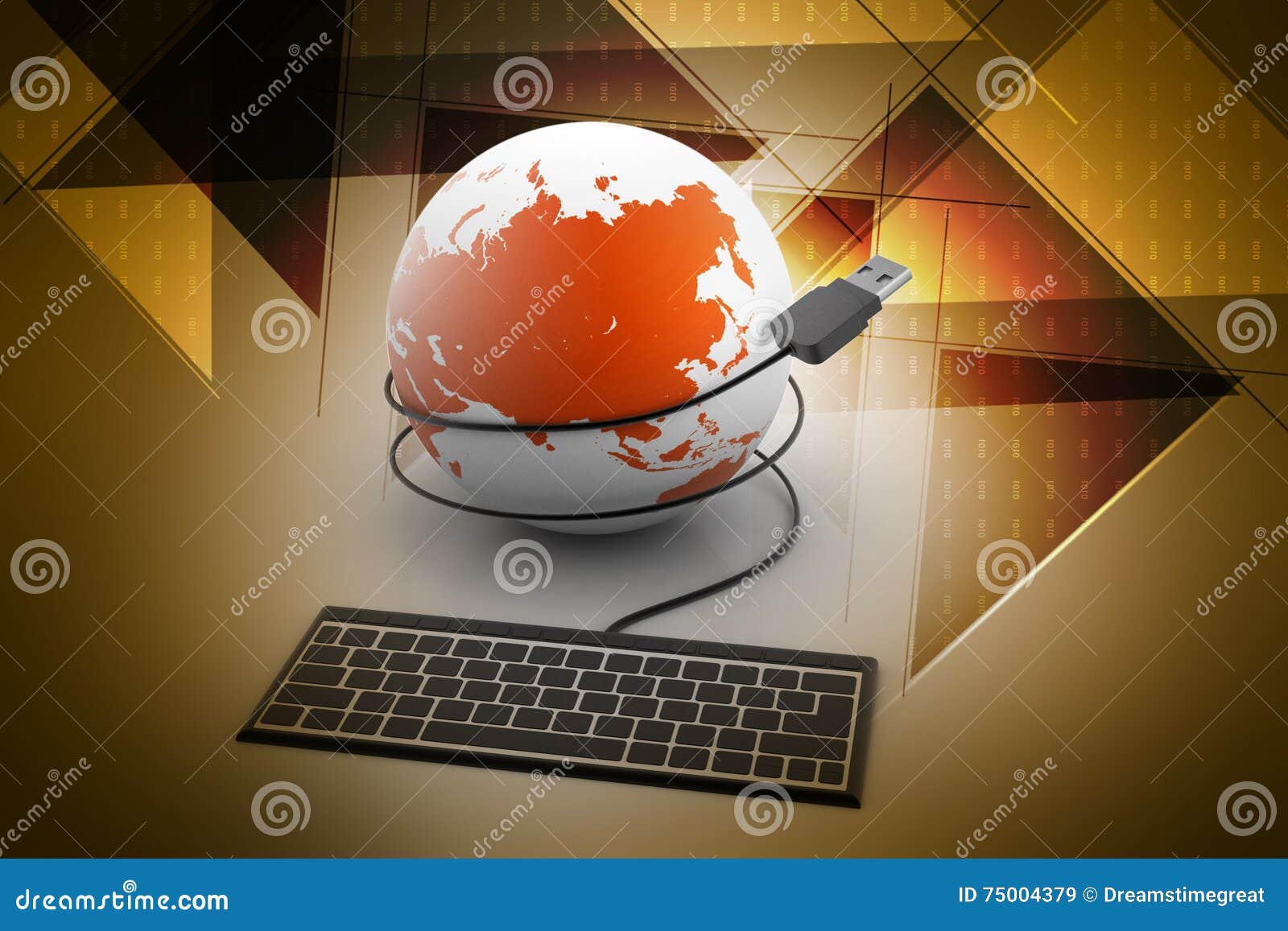 World Wide Connection Concept Stock Illustration - Illustration of ...