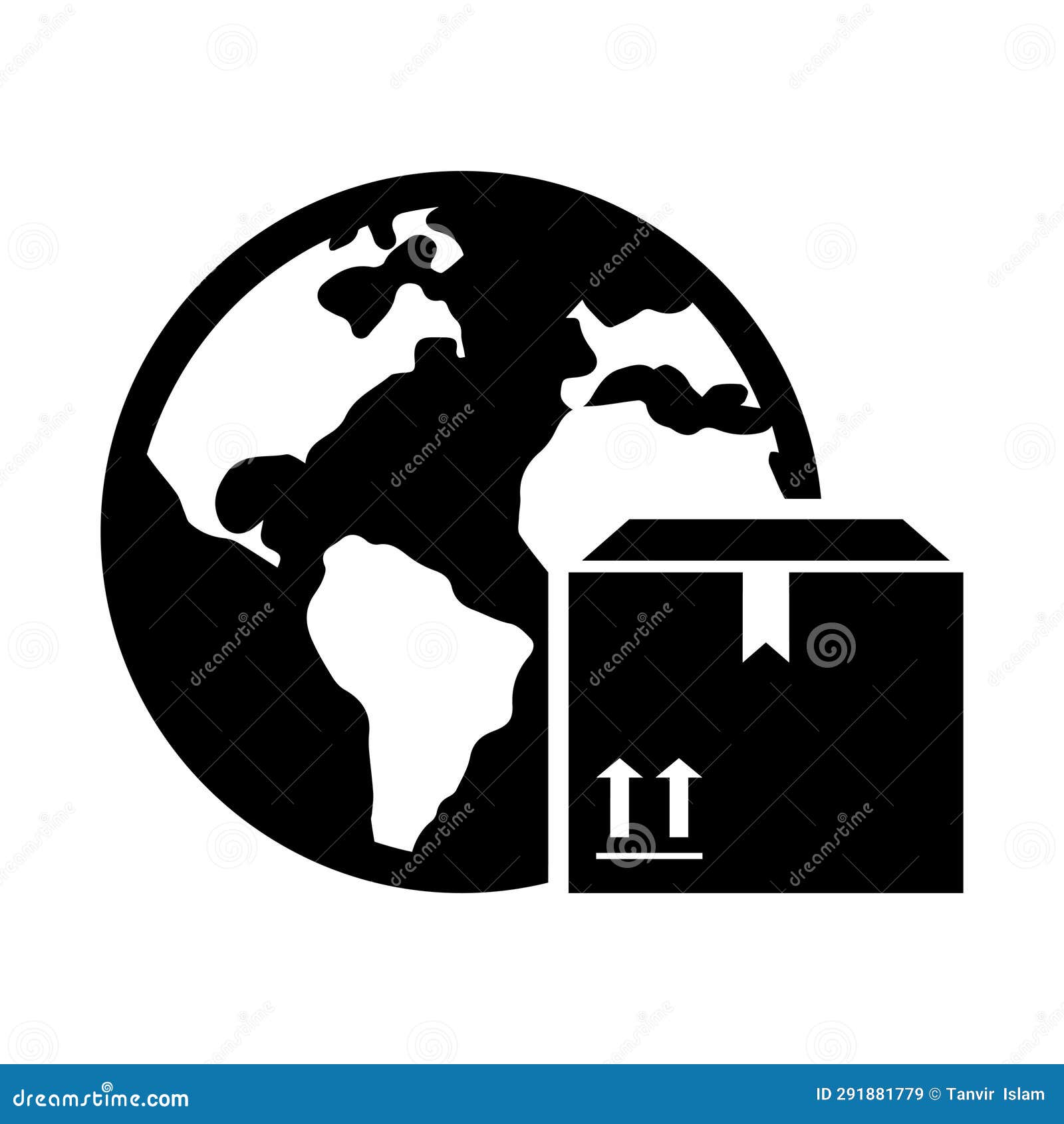 World Wide Delivery Icon stock illustration. Illustration of icon ...