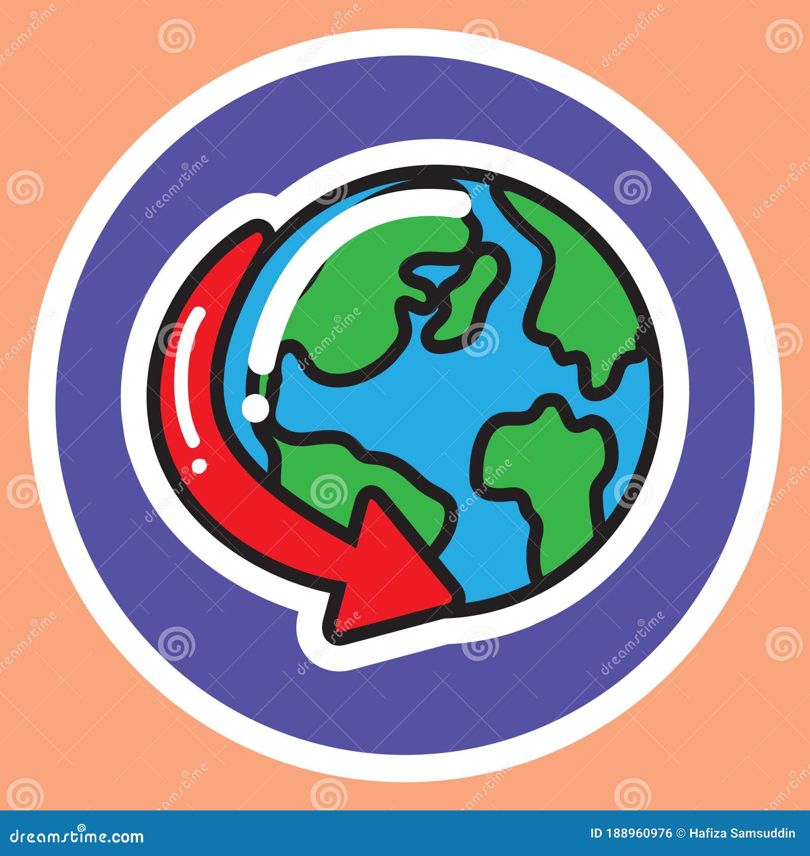 World Wide Delivery. Vector Illustration Decorative Design Stock Vector ...