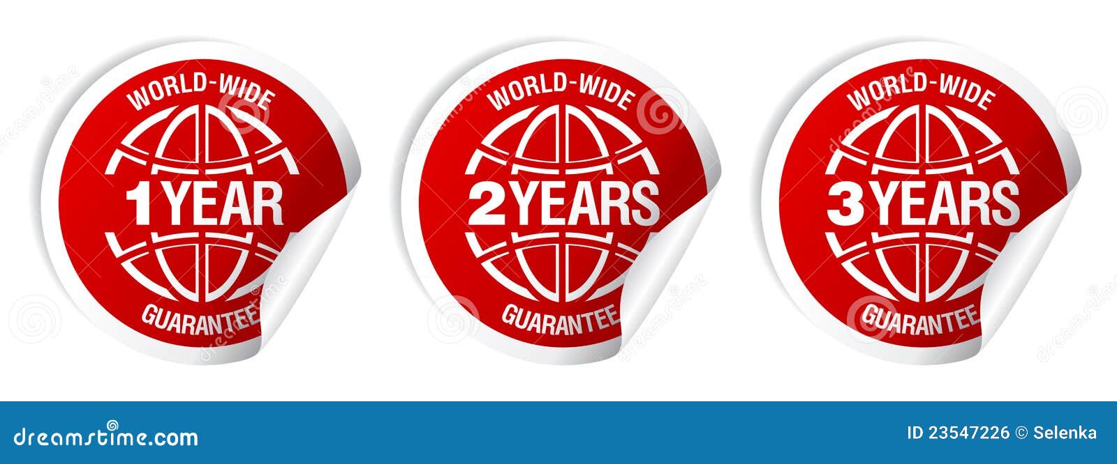 World-wide Guarantee Stickers. Stock Vector - Illustration of retail ...
