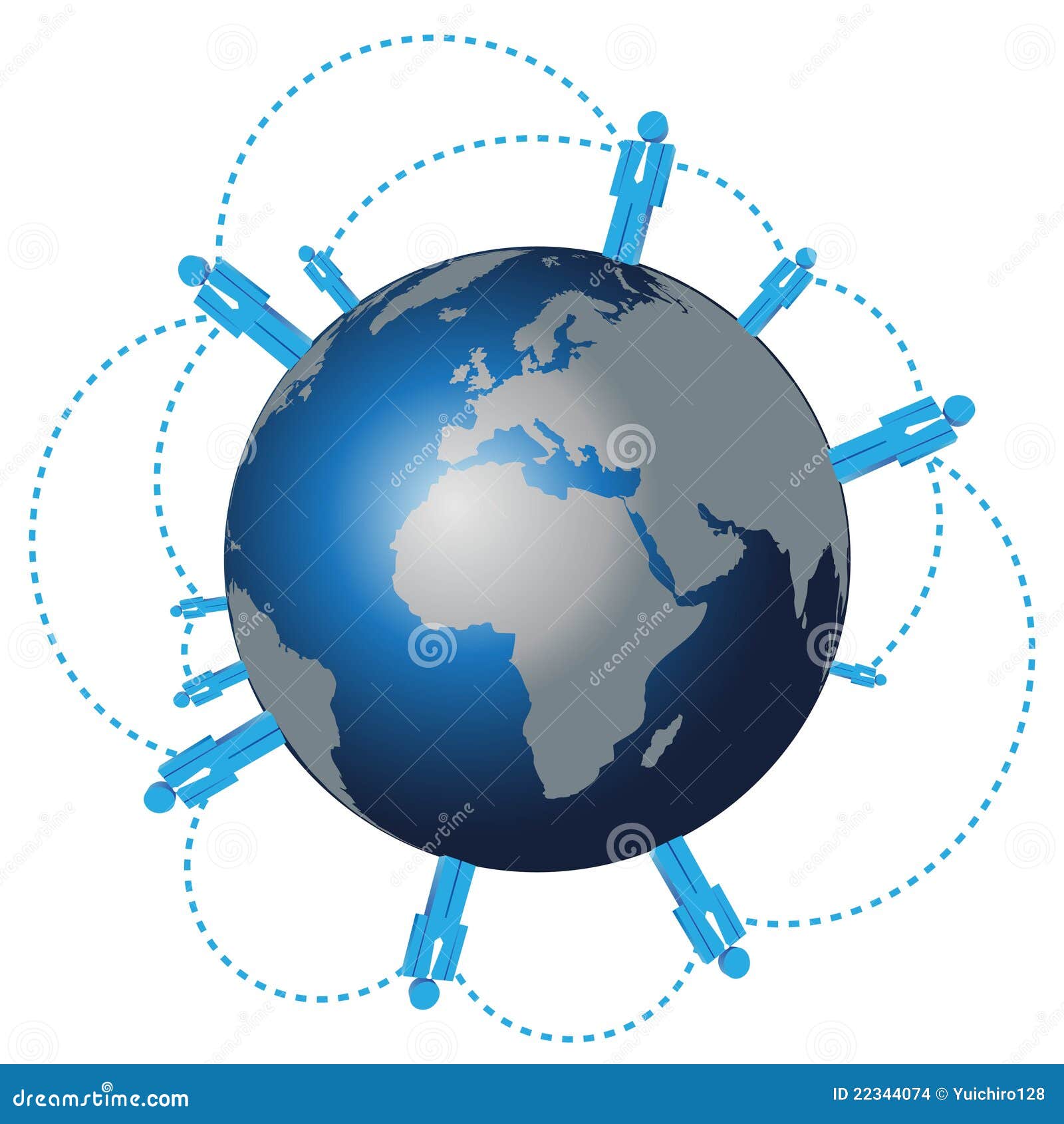 World wide human network stock illustration. Illustration of commerce ...