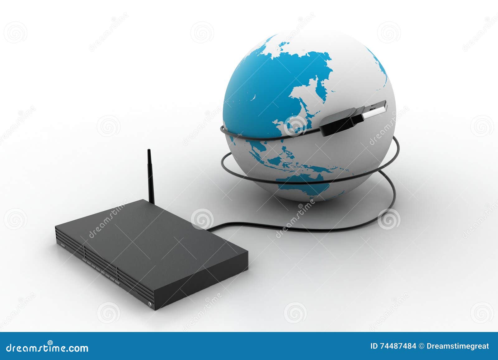 World Wide Internet Connection Stock Illustration - Illustration of ...