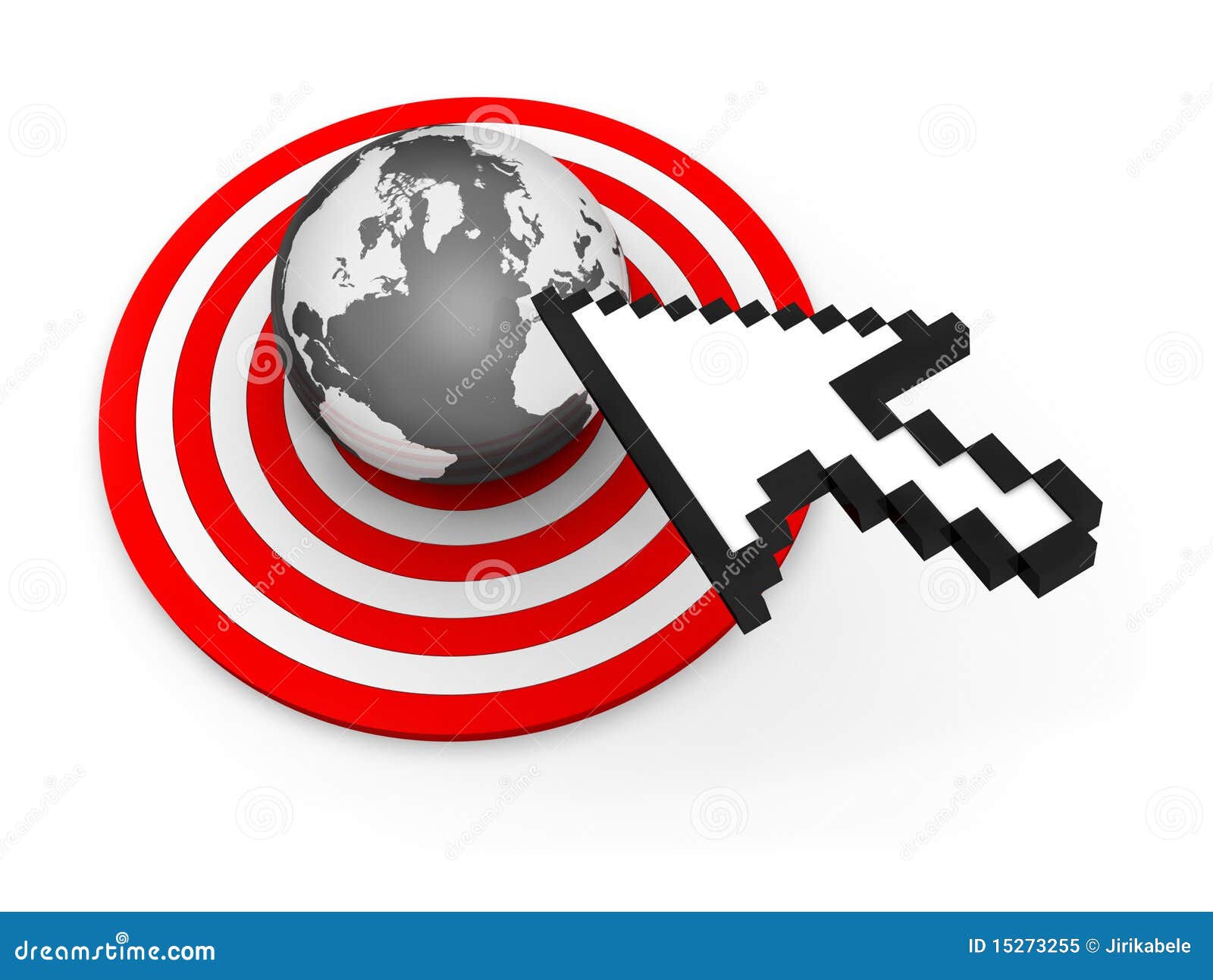 World wide target stock illustration. Illustration of globe - 15273255