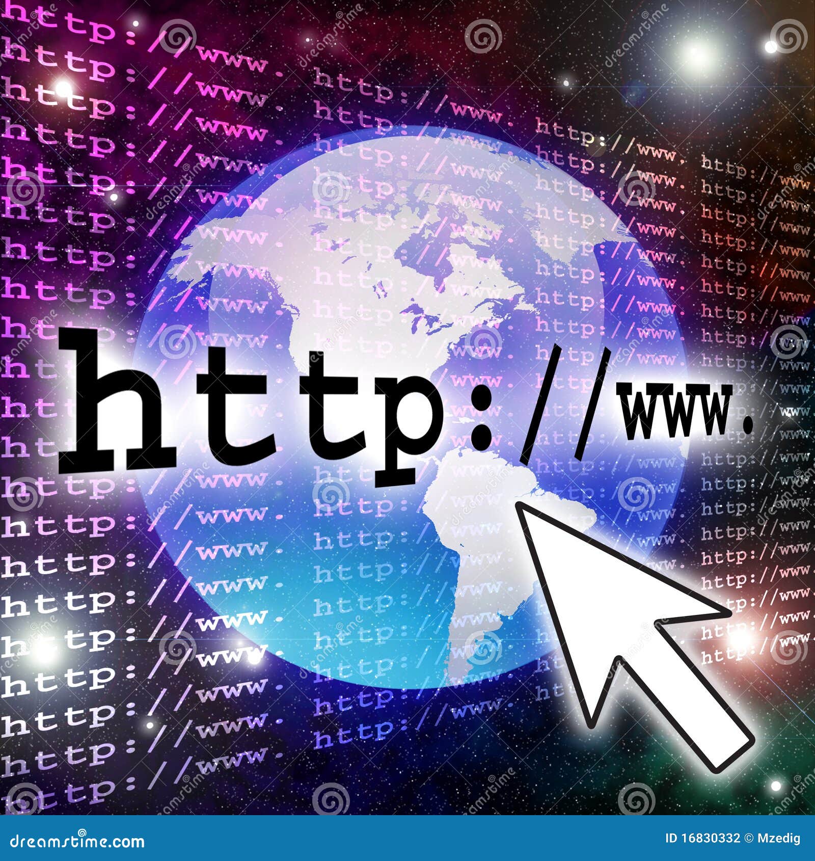 World Wide Web stock illustration. Illustration of cursor - 16830332