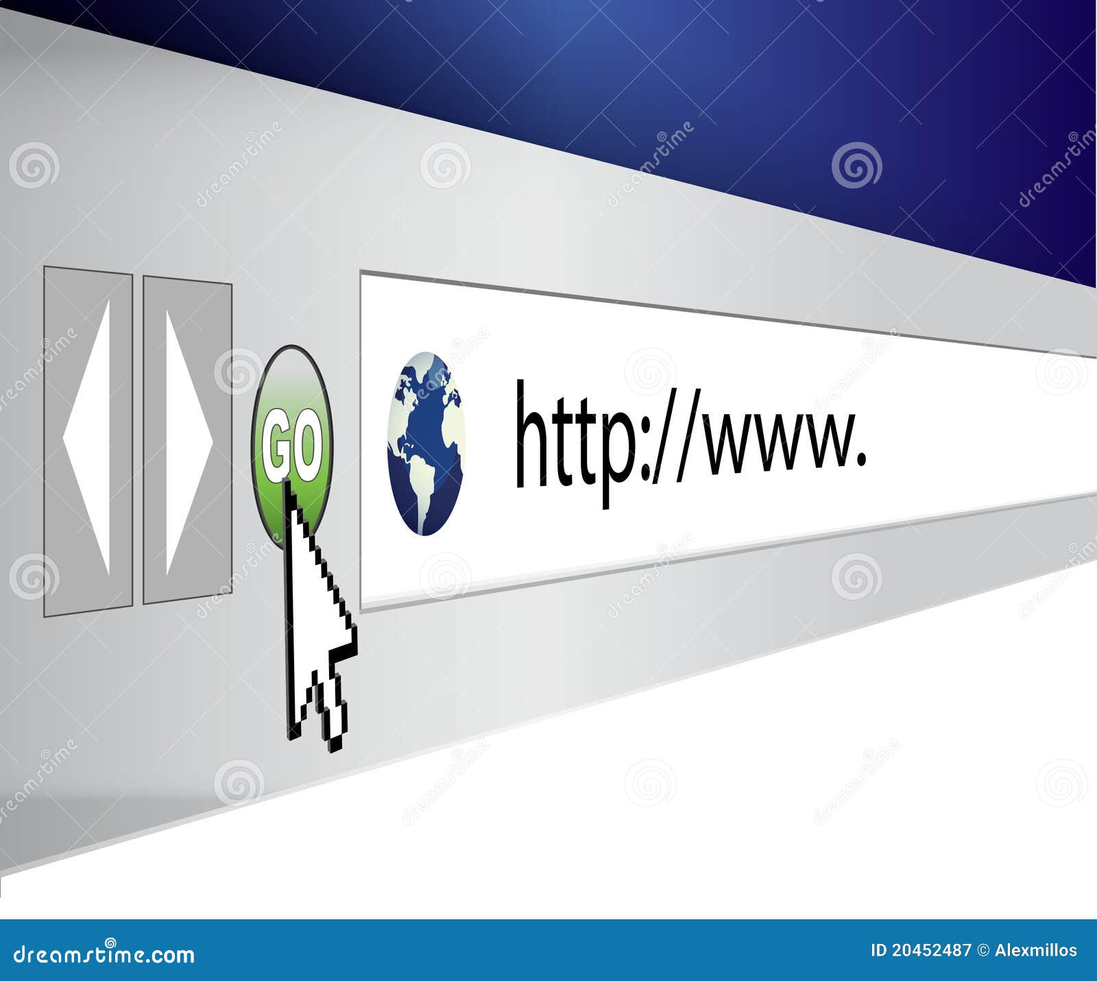 World wide web browser bar stock illustration. Illustration of page ...