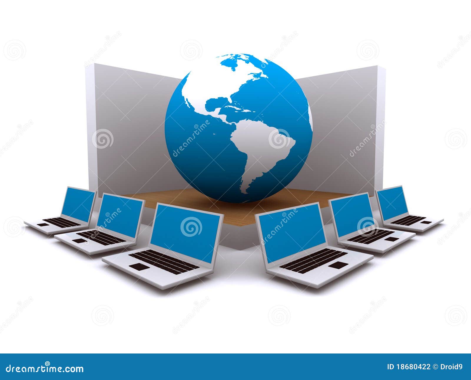 World Wide Web and Computers Stock Illustration - Illustration of ...