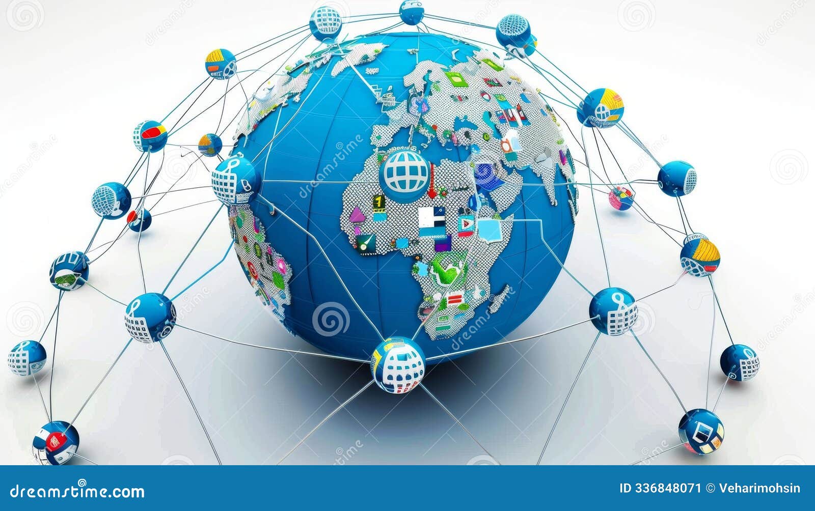 World Wide Web Concept, Network Stock Illustration - Illustration of ...