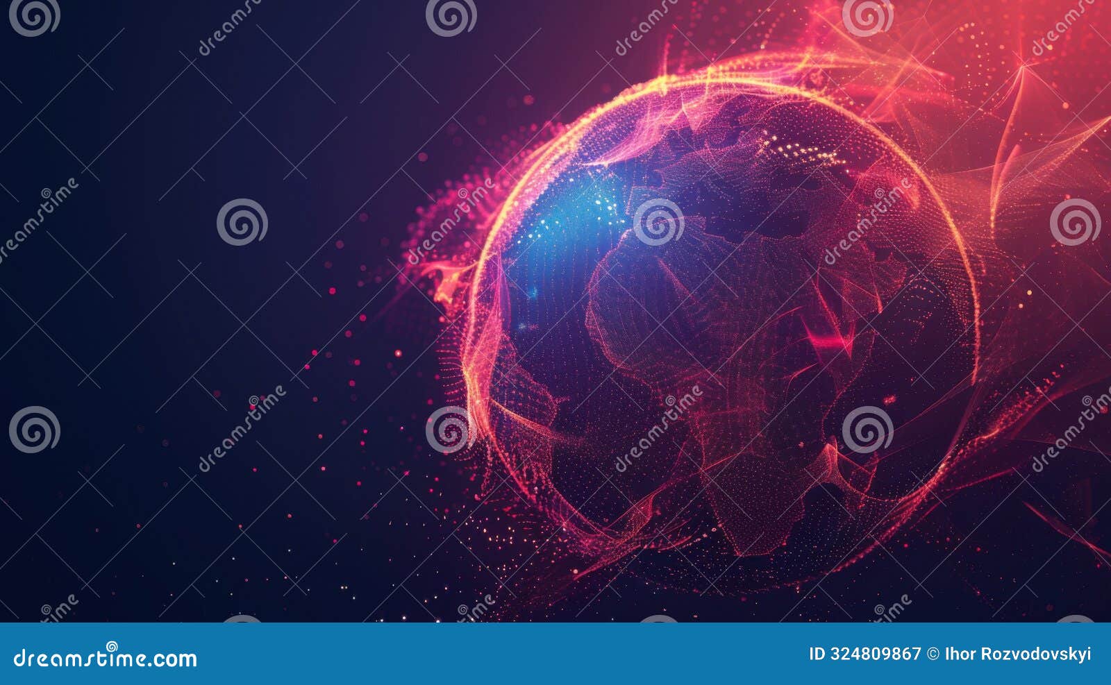 The World Wide Web in the Form of a Globe in the Phone. Global Internet ...