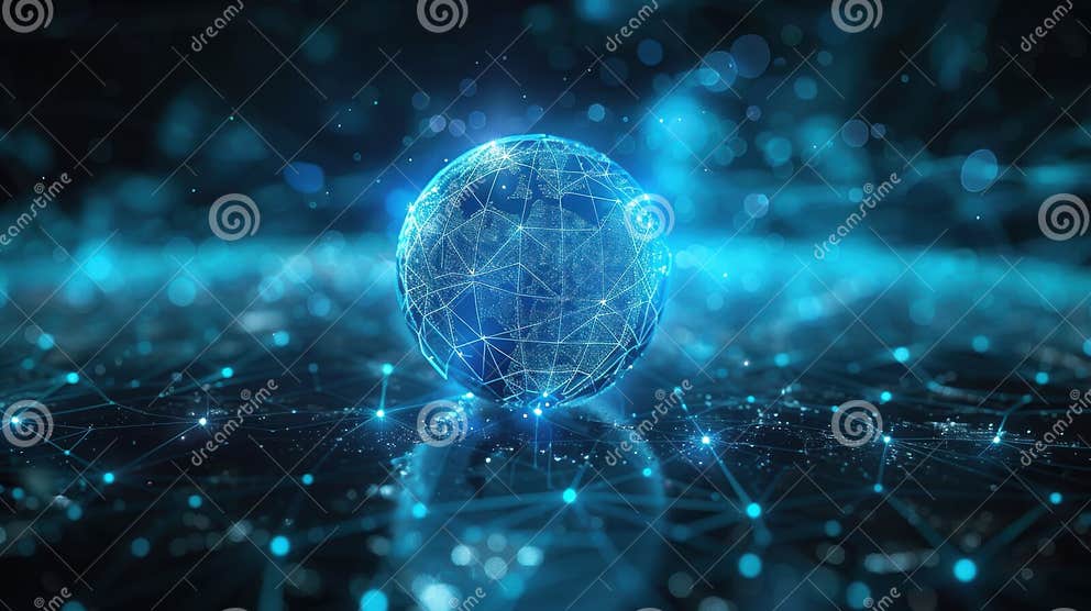 The World Wide Web in the Form of a Globe in the Phone. Global Internet ...