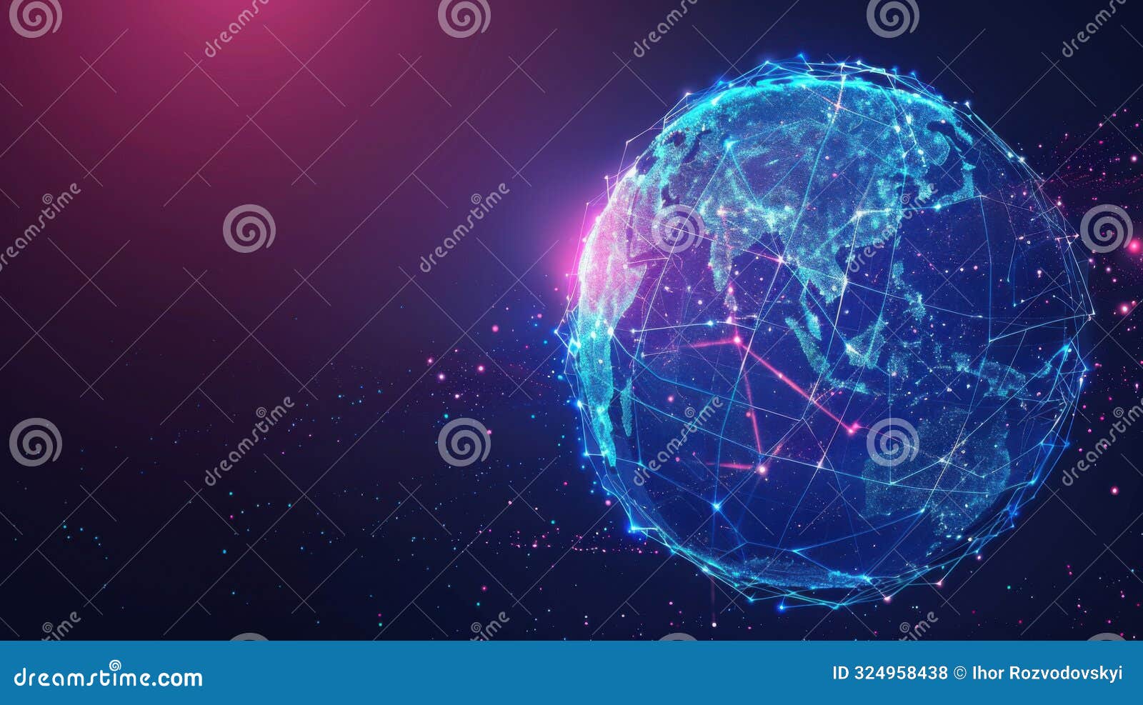 The World Wide Web in the Form of a Globe in the Phone. Global Internet ...