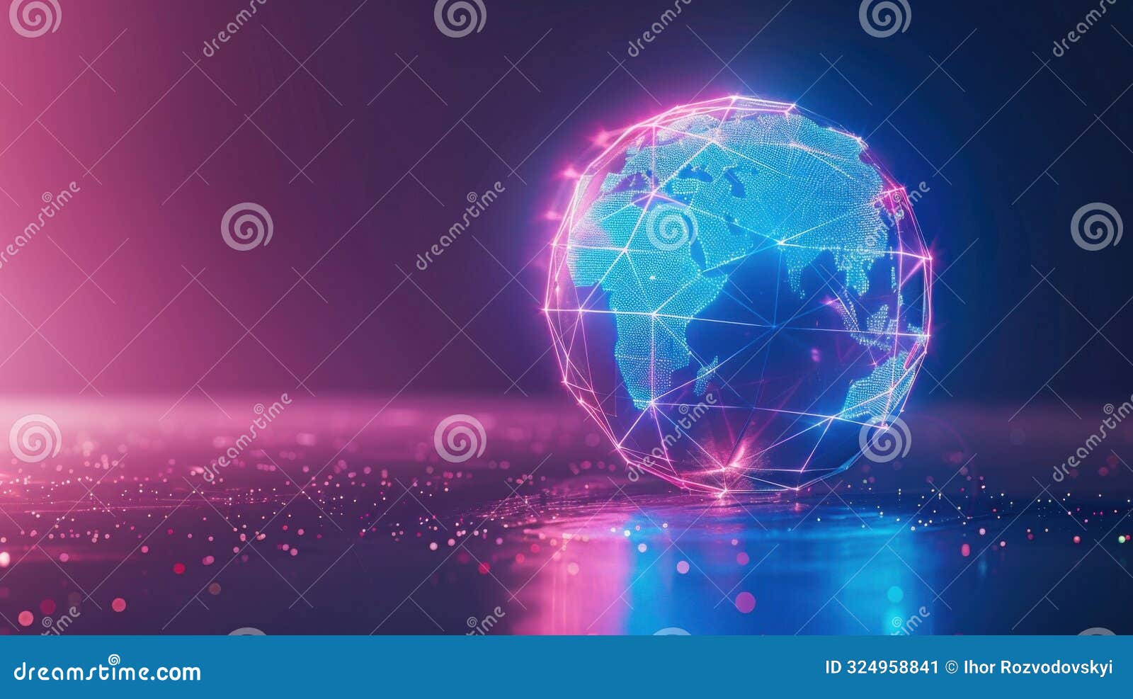 The World Wide Web in the Form of a Globe in the Phone. Global Internet ...