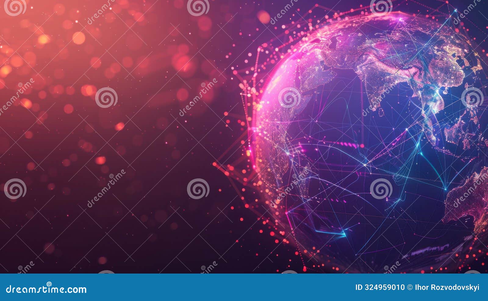 The World Wide Web in the Form of a Globe in the Phone. Global Internet ...