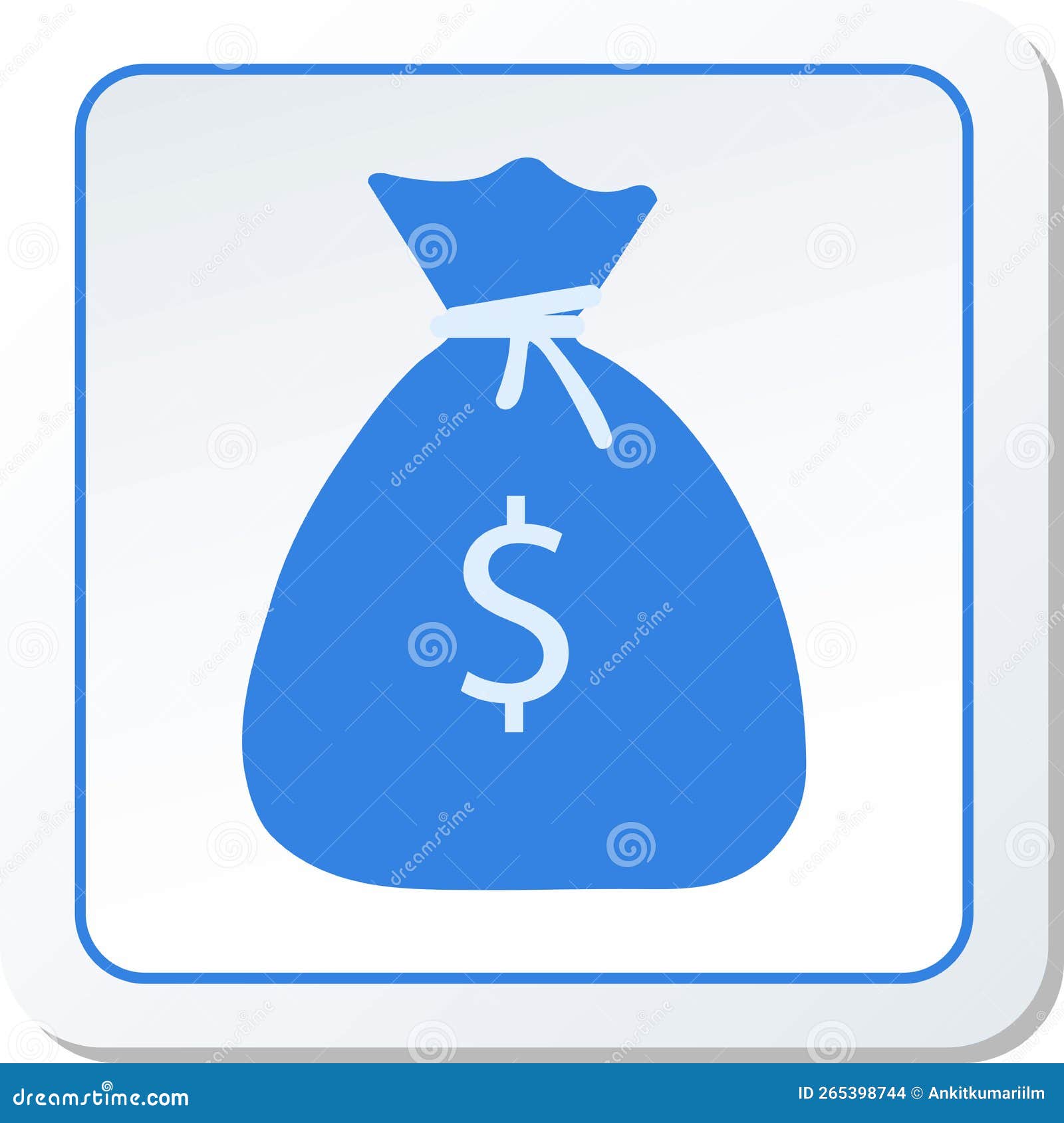 Money Bag Icon Vector Graphic Illustration Representation Stock ...