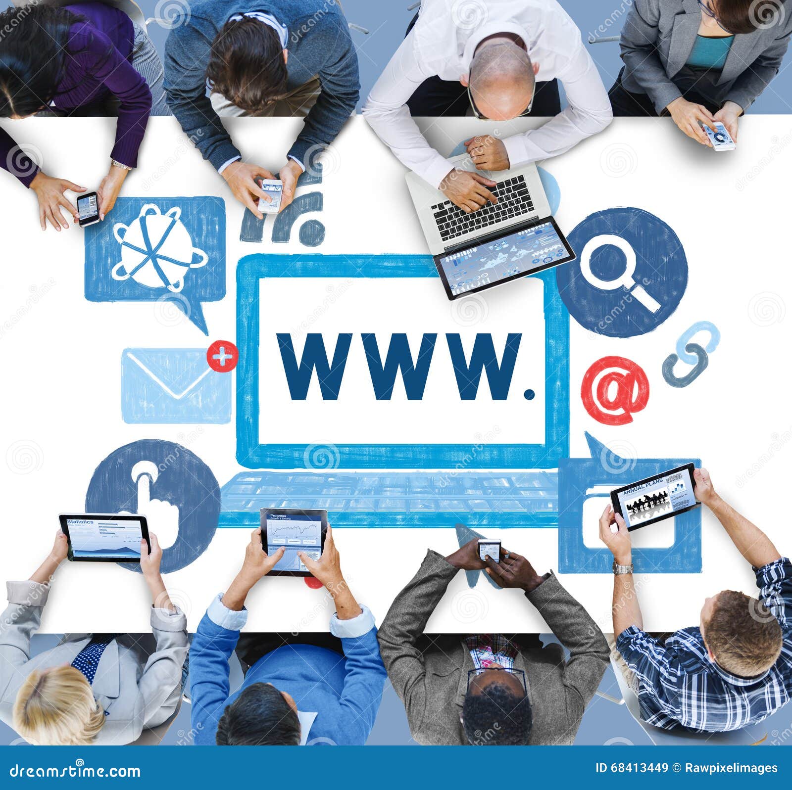 World Wide Web Internet Online Illustration Concept Stock Image - Image ...