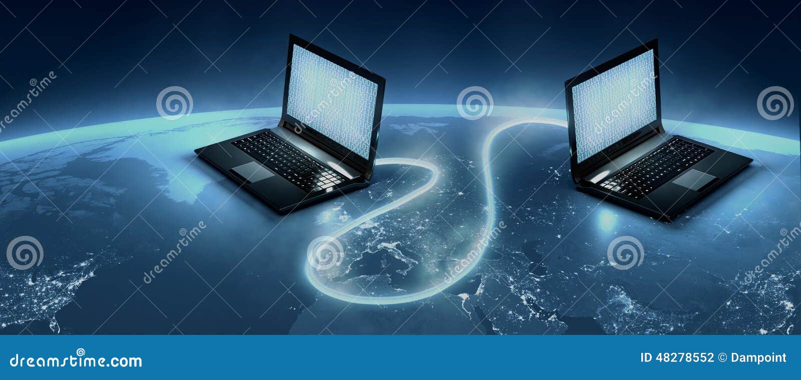 World Wide Web Optical Fiber Connection Stock Illustration ...