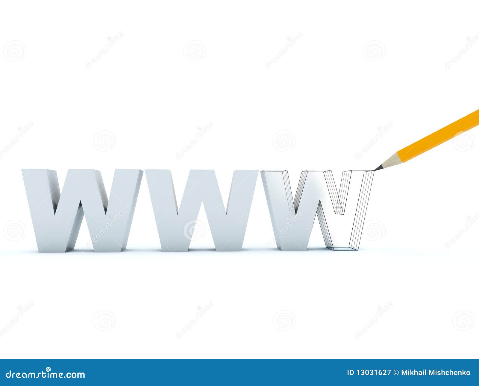 World wide web sign stock illustration. Illustration of render - 13031627