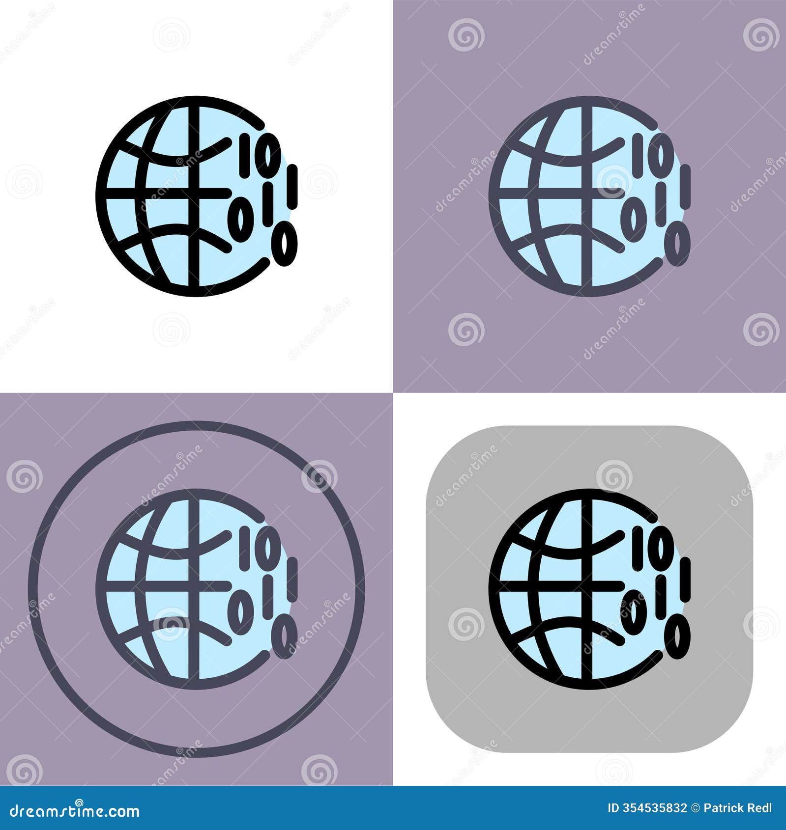 World Wide Web Symbol - Artificial Intelligence Icon Stock Illustration ...