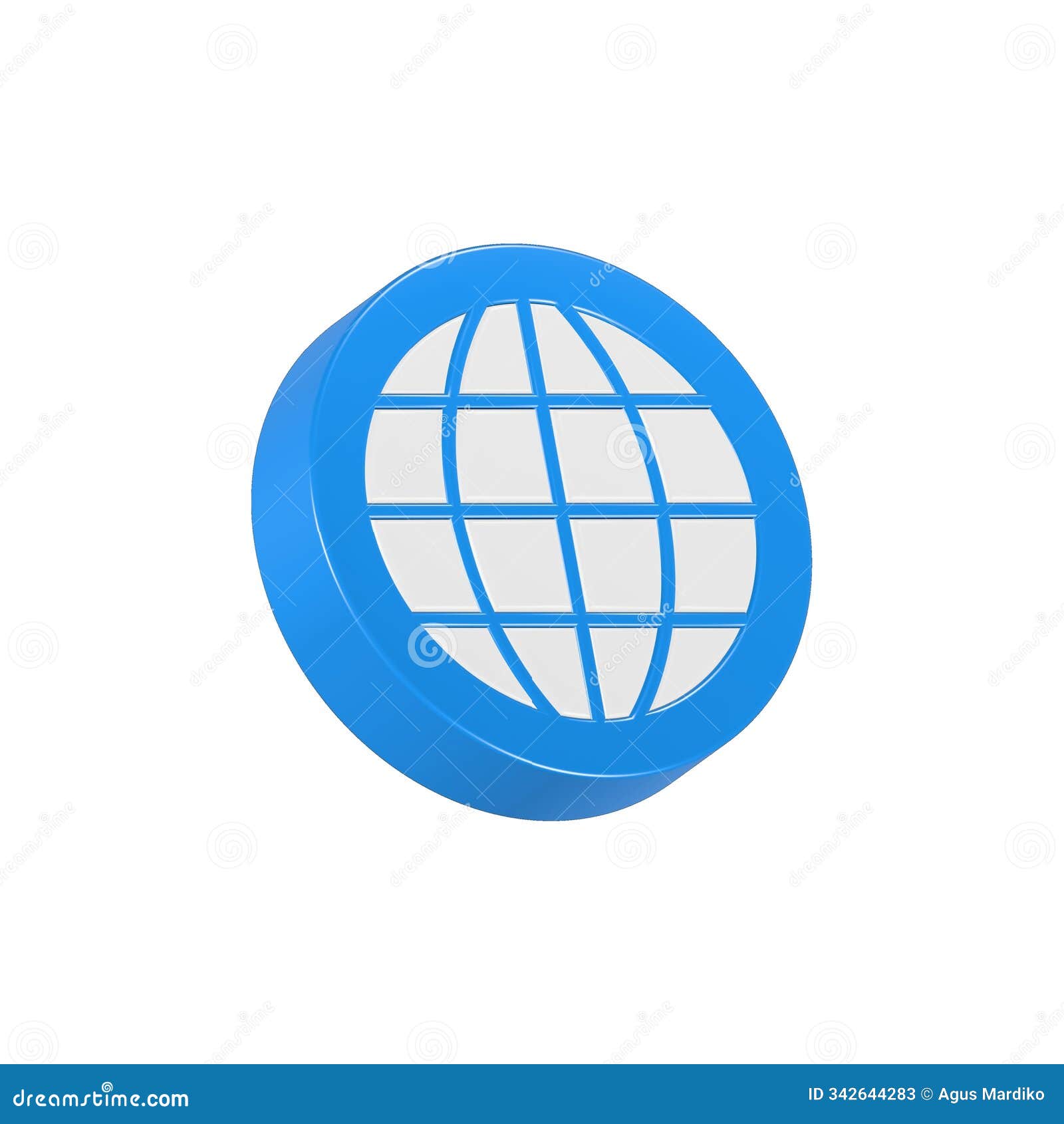 World Wide Web Symbol. Internet, Globe Hyperlink, Browser Icon 3d Stock ...