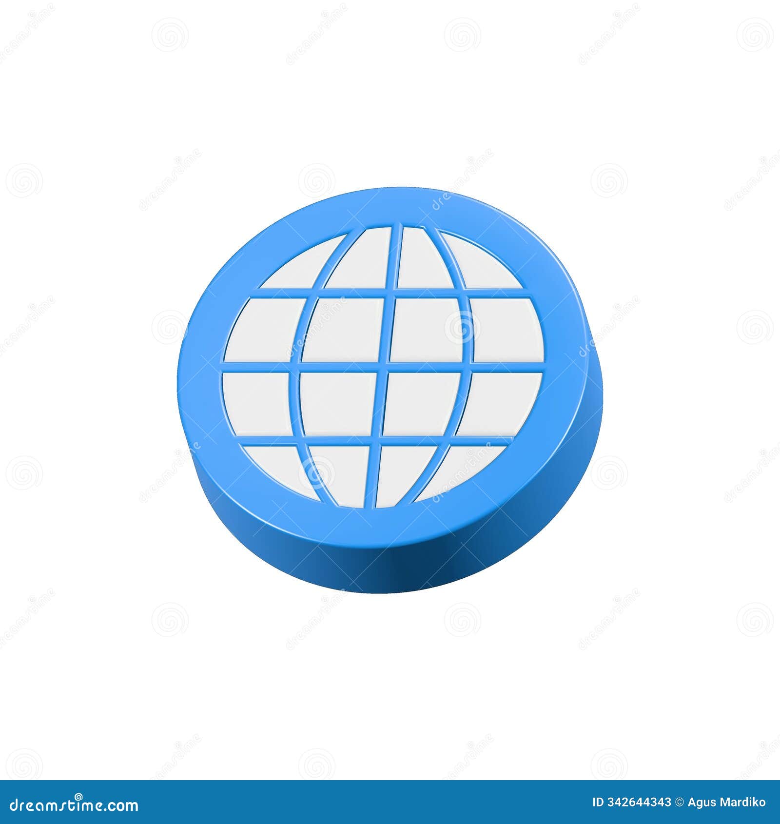 World Wide Web Symbol. Internet, Globe Hyperlink, Browser Icon 3d Stock ...