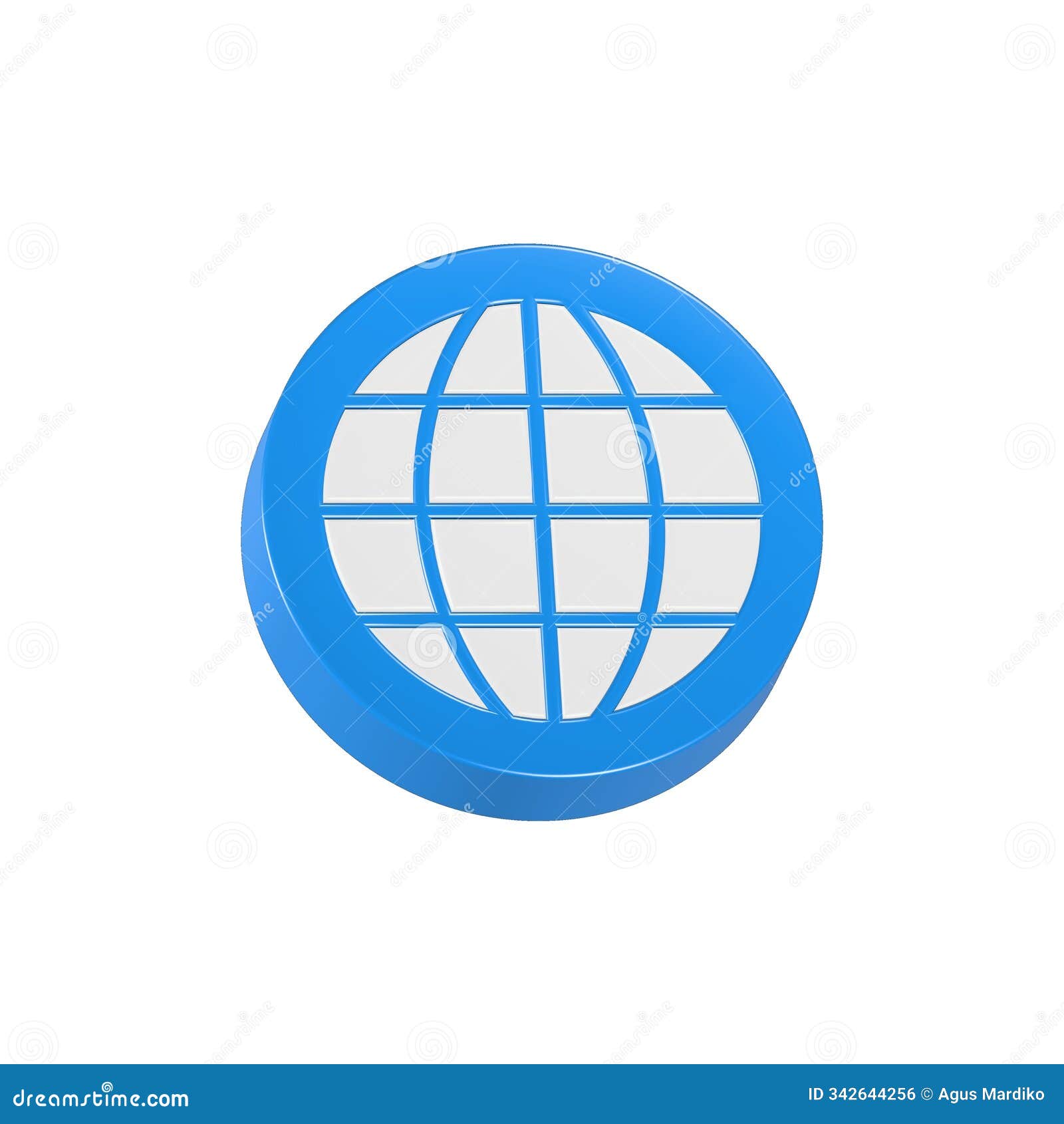 World Wide Web Symbol. Internet, Globe Hyperlink, Browser Icon 3d Stock ...