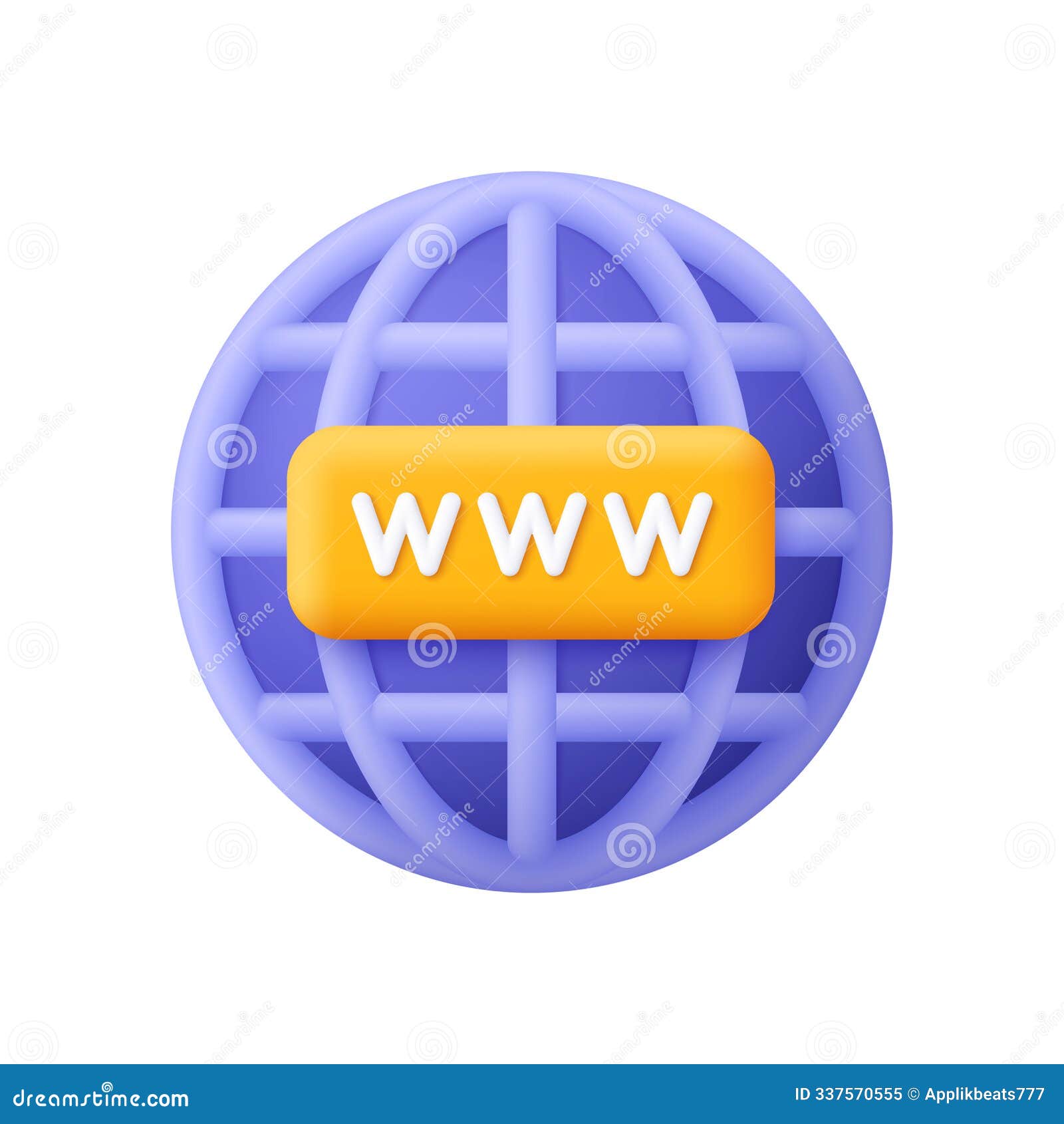 World Wide Web Symbol. Internet, Globe Hyperlink, Browser Icon. Globe ...
