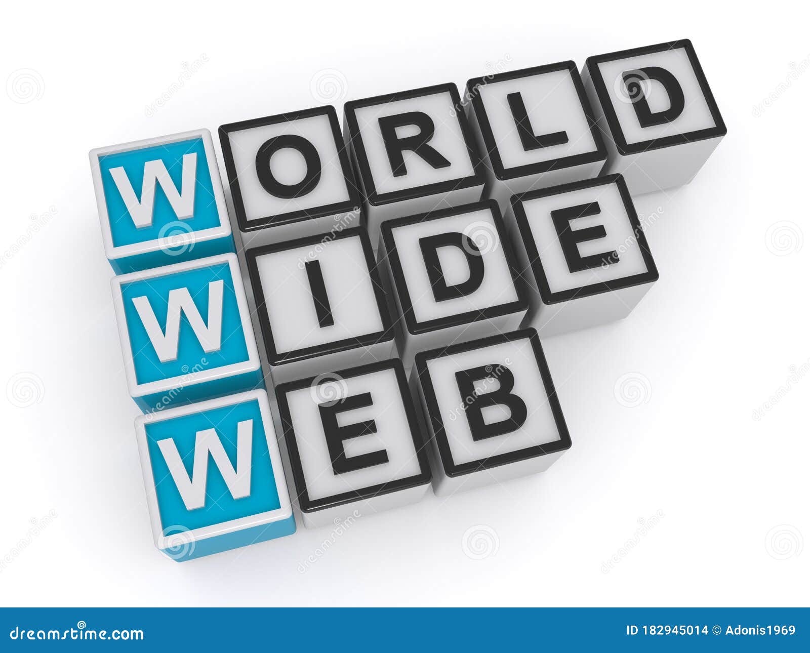 World wide web word blocks stock illustration. Illustration of ...