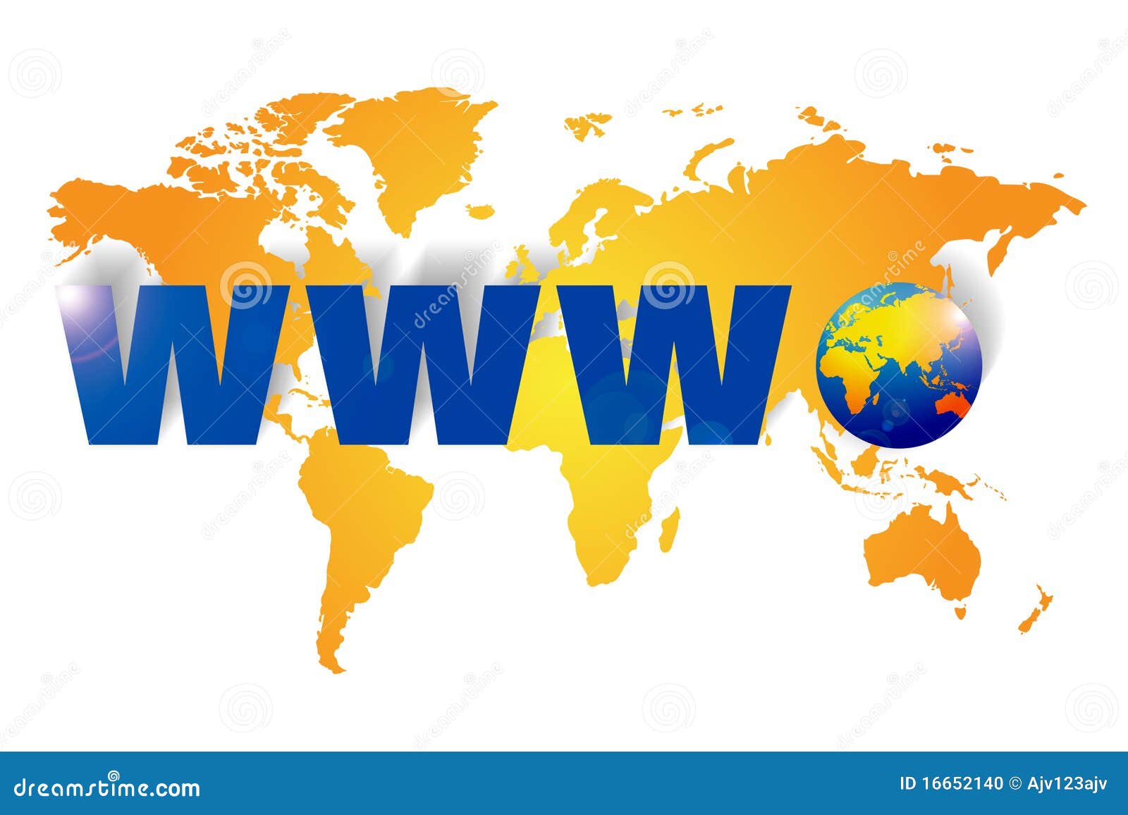 World wide web - www stock illustration. Illustration of colours - 16652140