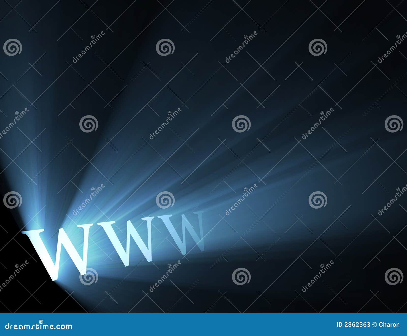 World Wide Web Www Blue Light Flare Stock Illustration - Illustration ...