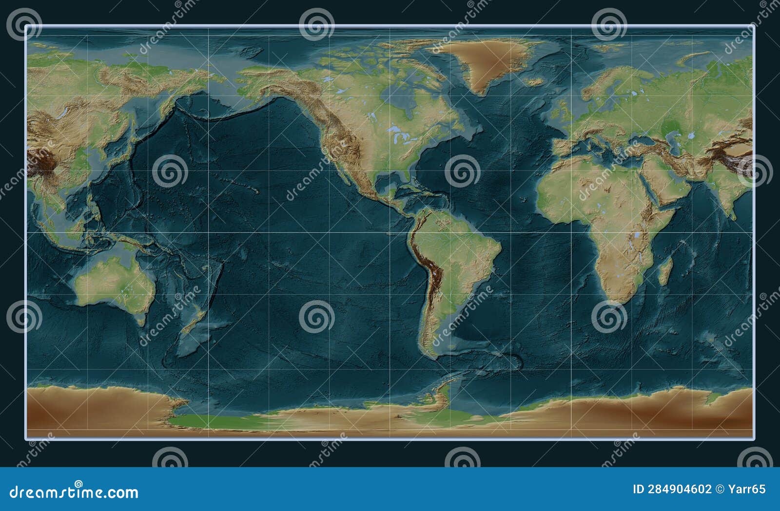 World Wiki Map - -90 PM. Patterson Cylindrical Stock Illustration ...