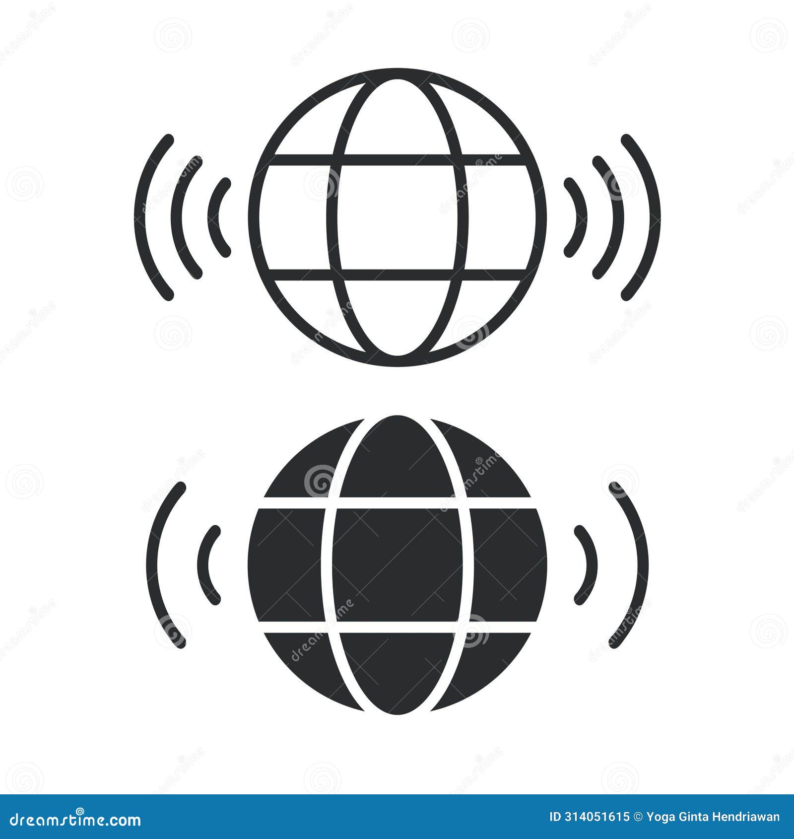 World Wireless Network. Illustration Vector Stock Illustration ...