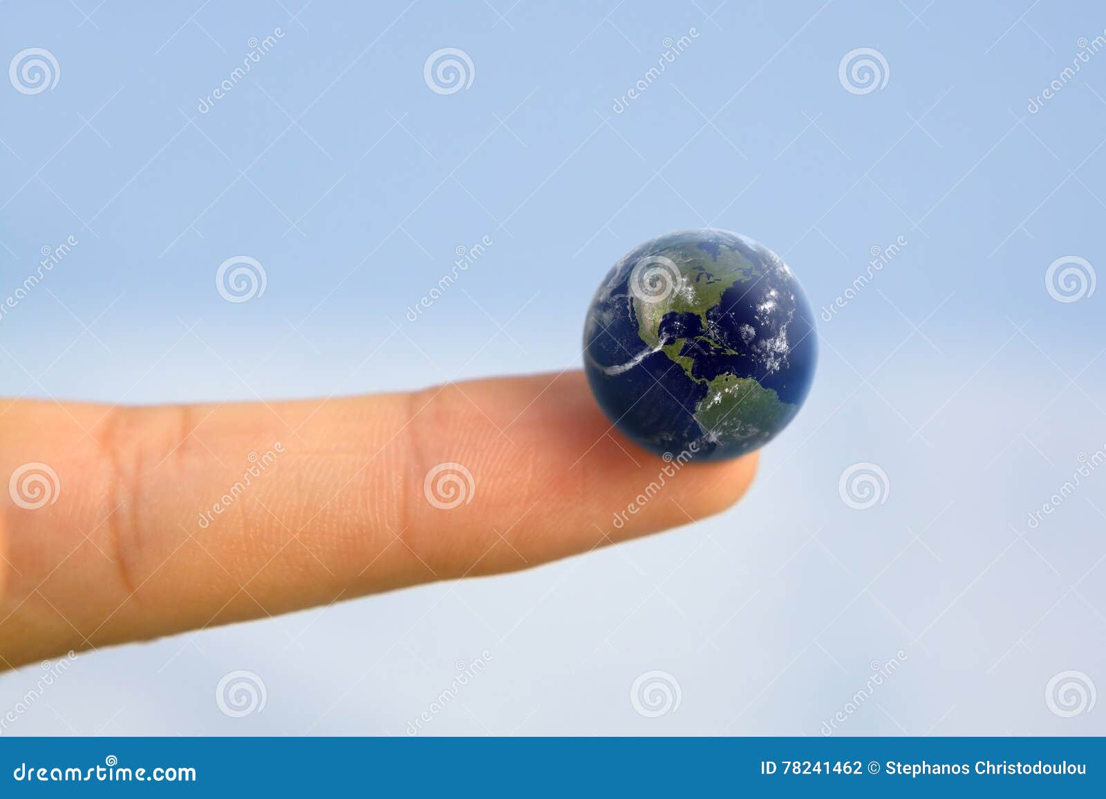 World at your Fingertip stock photo. Image of nature - 78241462