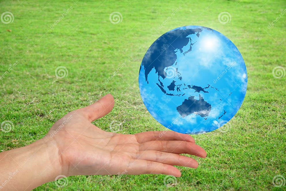 The world in your hand stock image. Image of blue, fingertips - 1031759