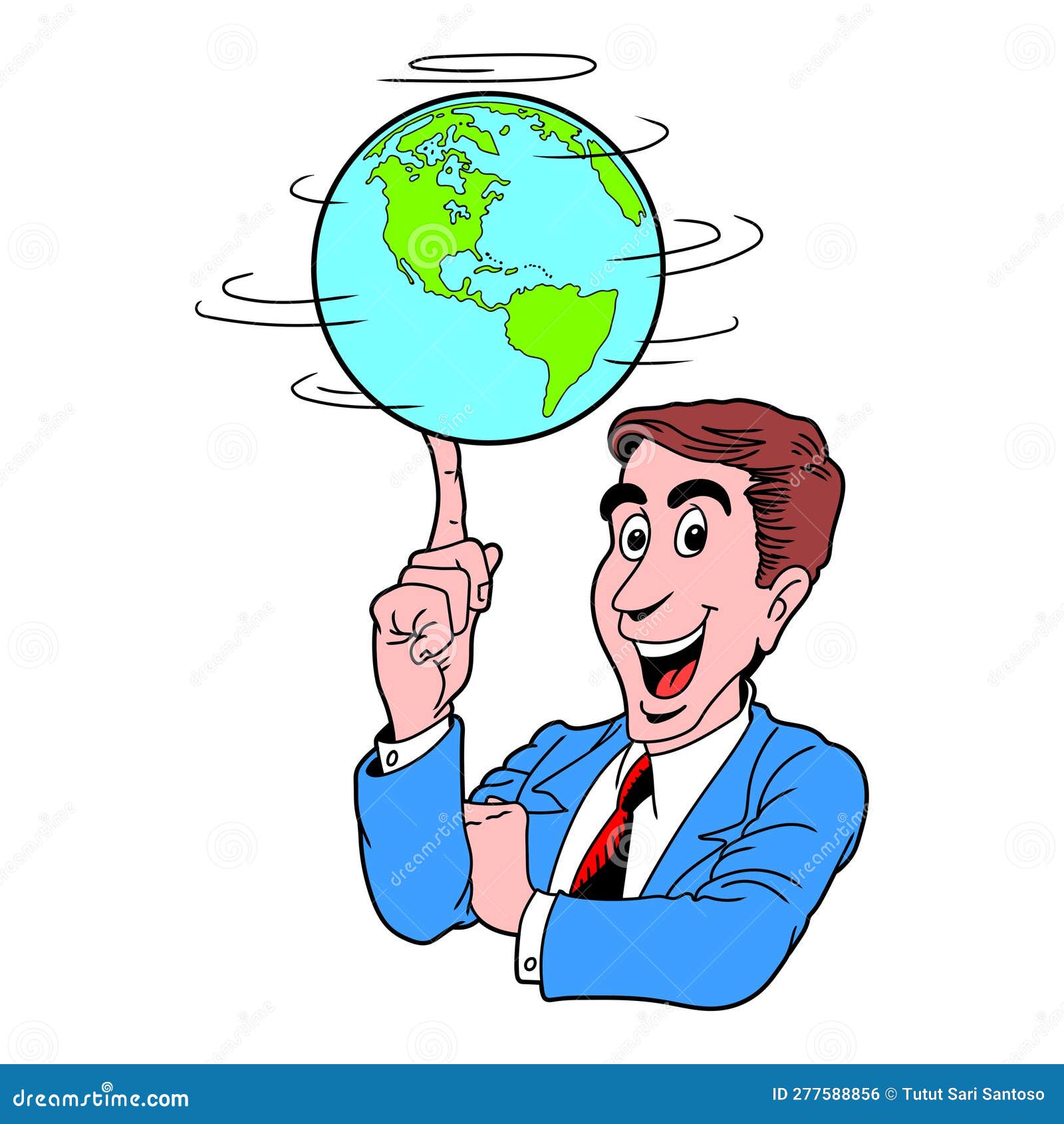 World in your hand stock vector. Illustration of simple - 277588856