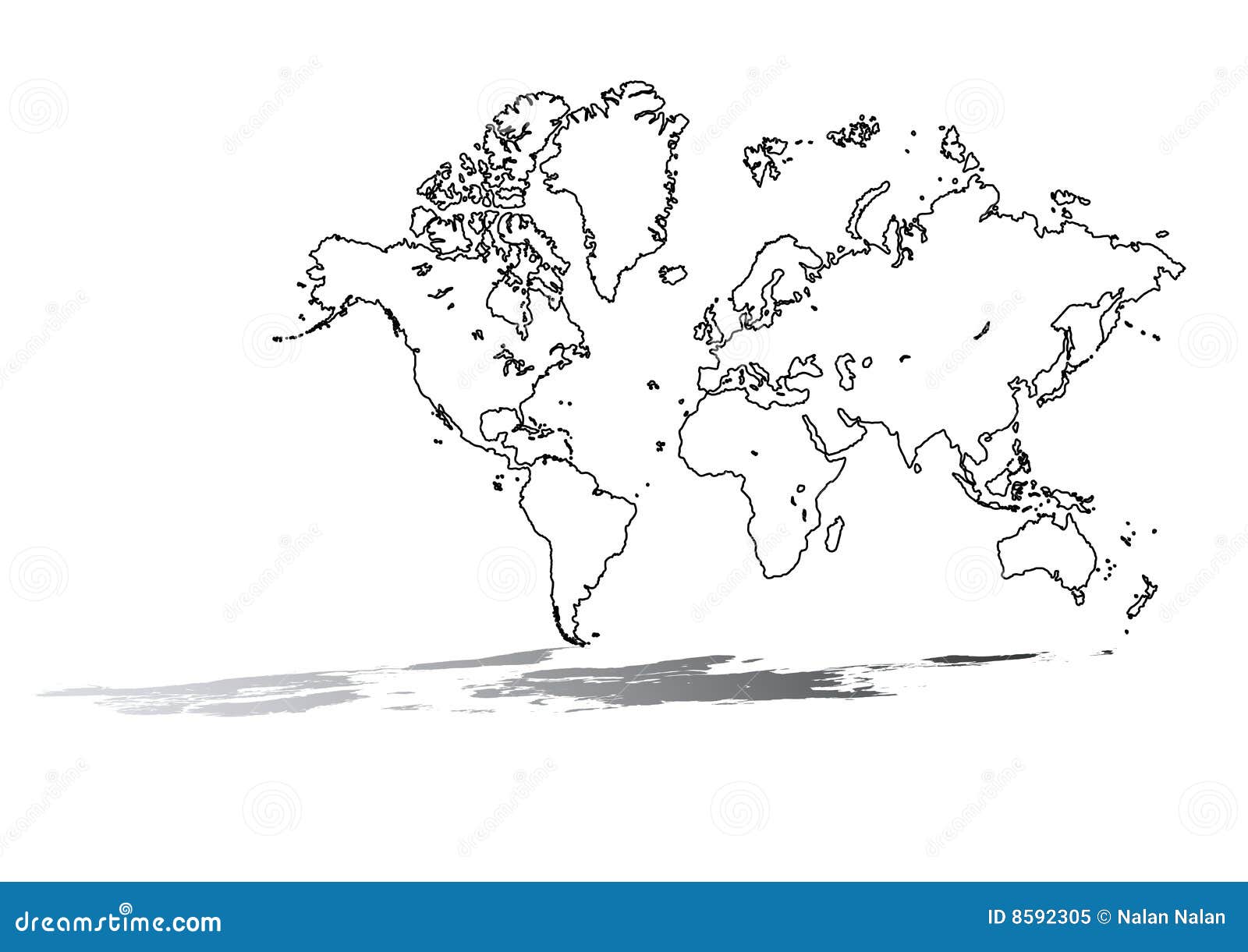 Worldmap Cartoon Vector | CartoonDealer.com #8592305