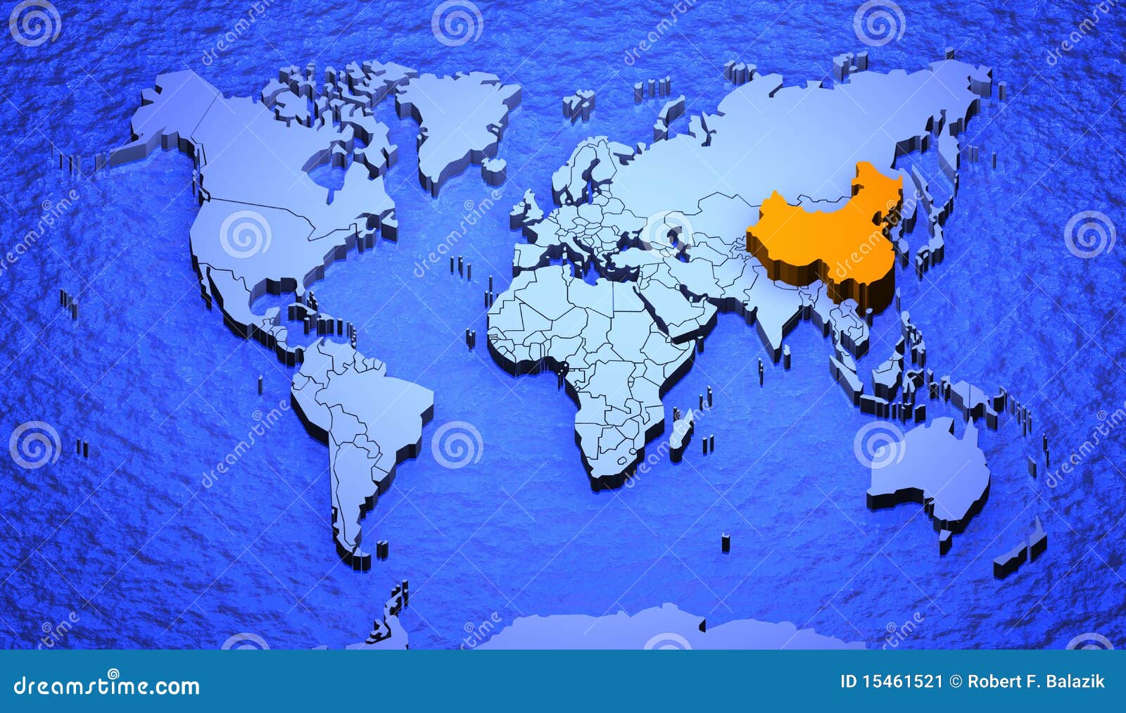 Worldmap_china stock de ilustración. Ilustración de mundo - 15461521