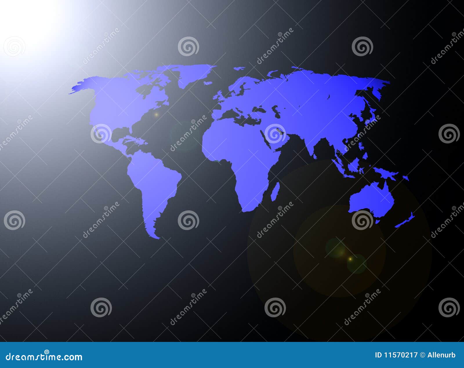 Worldmap dans le bleu illustration stock. Illustration du internet ...