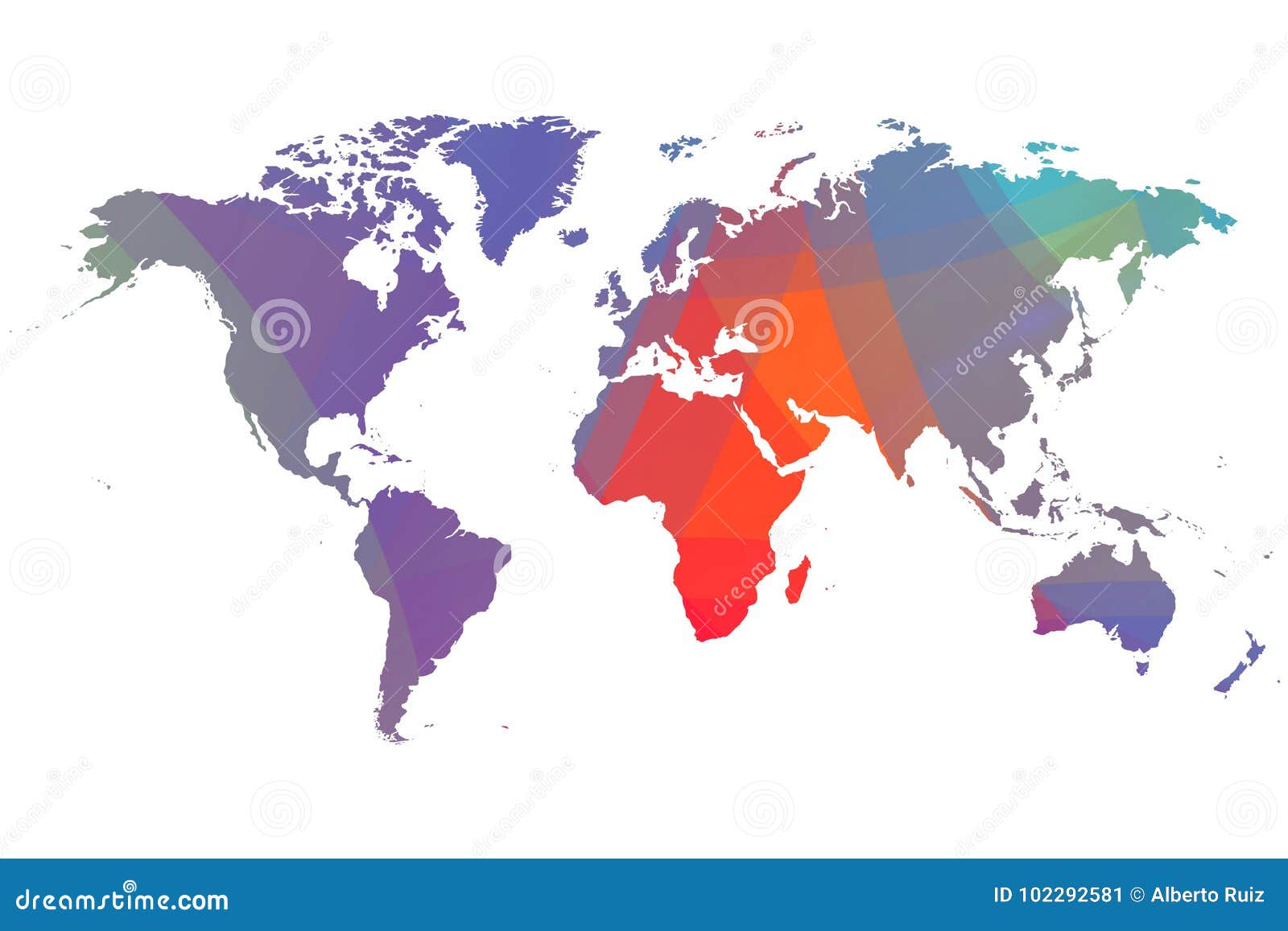 Color worldmap stock illustration. Illustration of golden - 102292581