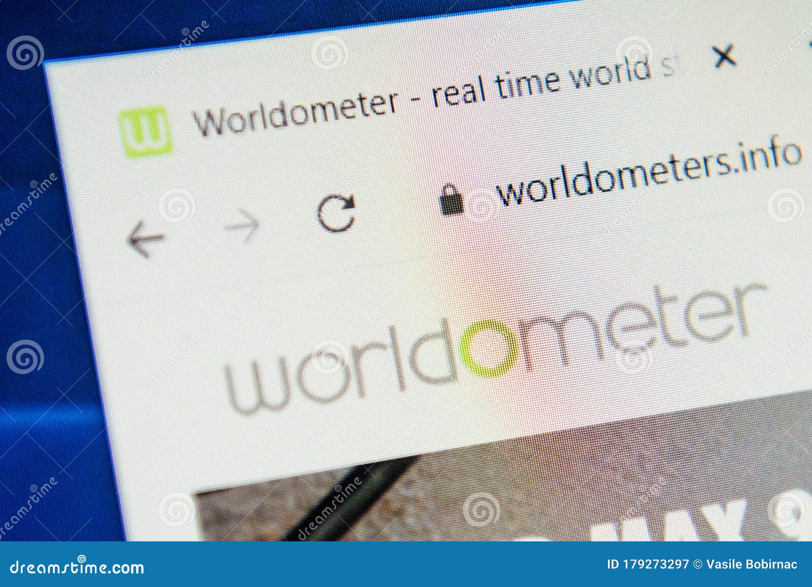 Worldometers.info Web Site. Selective Focus. Editorial Photography ...