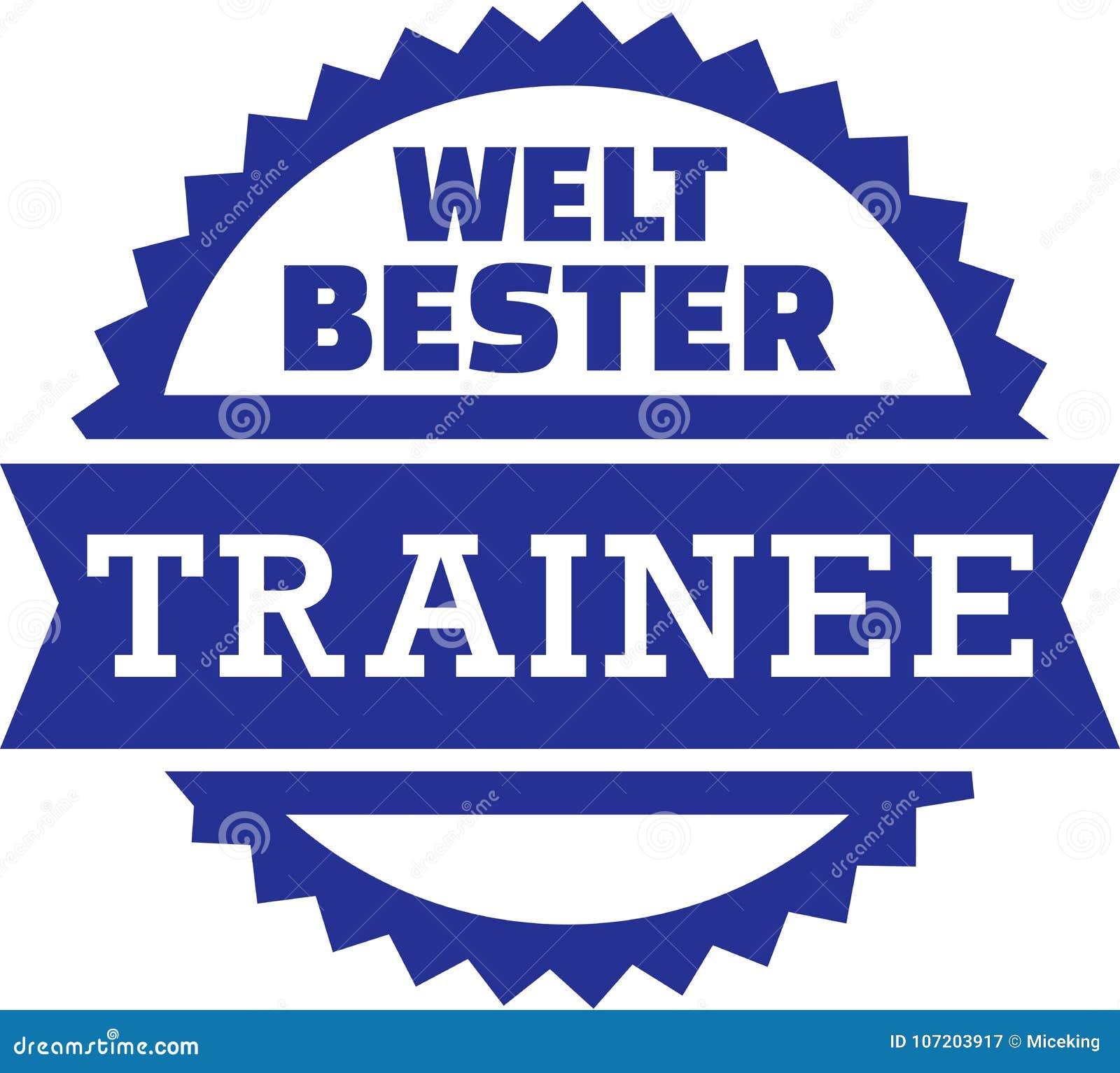 Worlds Best Trainee stock vector. Illustration of employee - 107203917