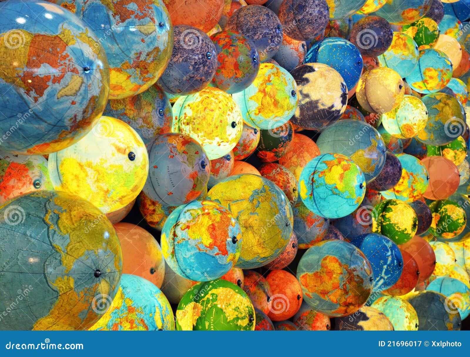 Worlds come together stock image. Image of pollution - 21696017