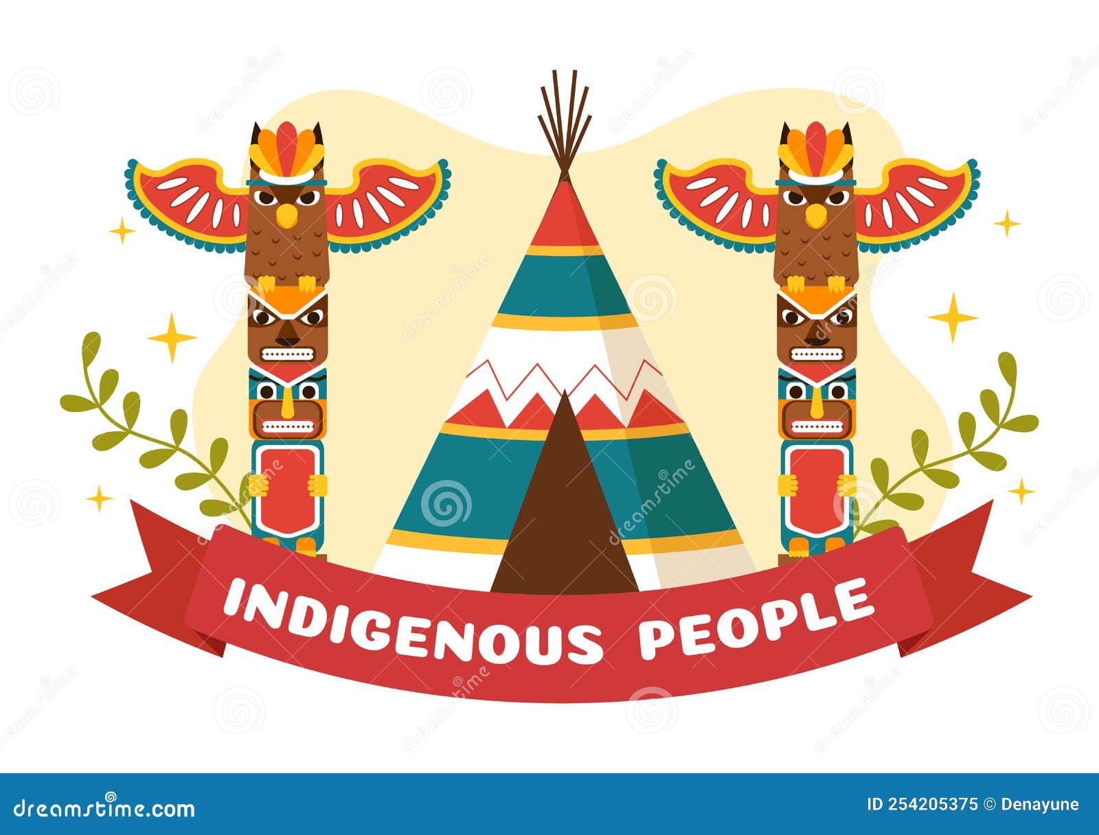 Worlds Indigenous Peoples Day on August 9 Hand Drawn Cartoon Flat ... Worlds Indigenous Peoples Day on August 9 Hand Drawn Cartoon Flat ...