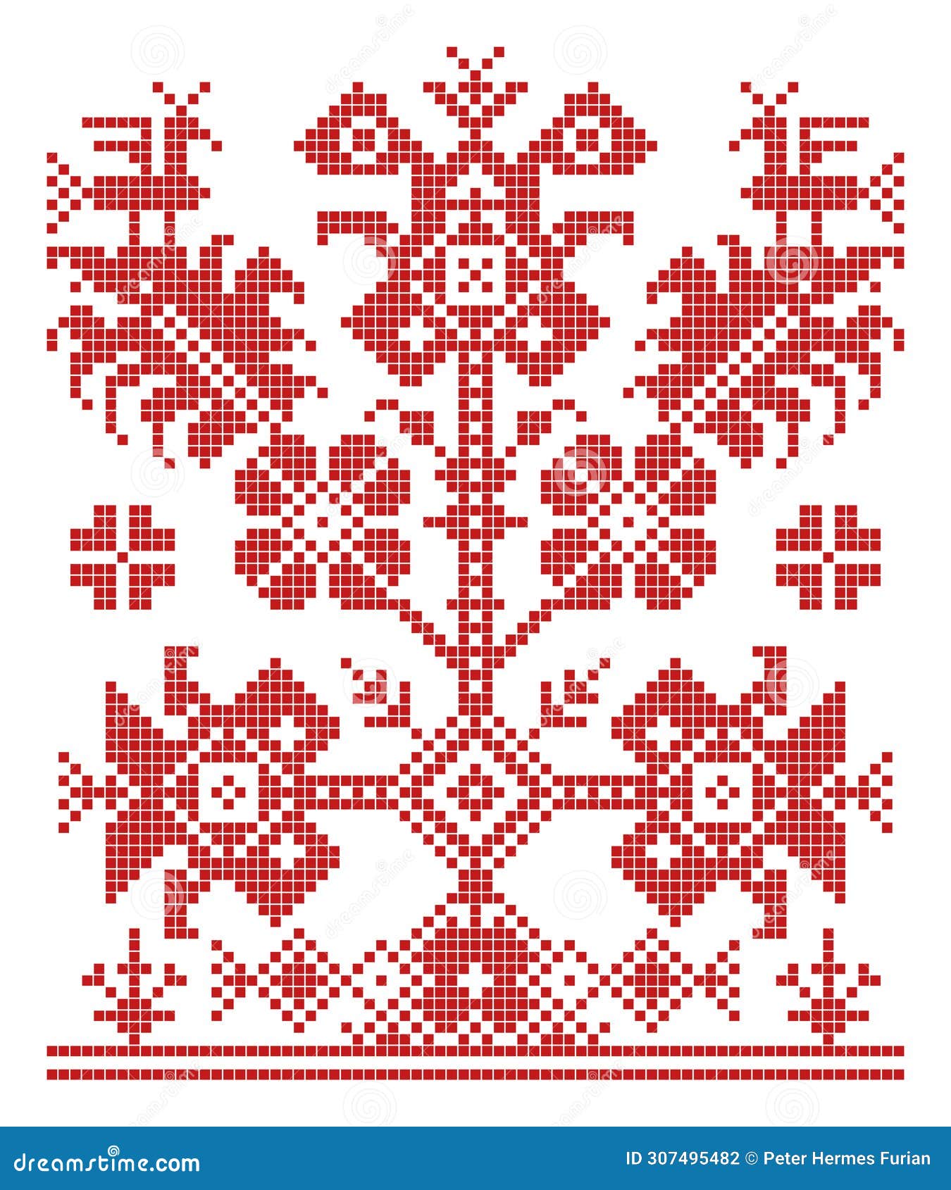 World Tree, Slavic Embroidery Ornament, Pattern and Symbol of a ...